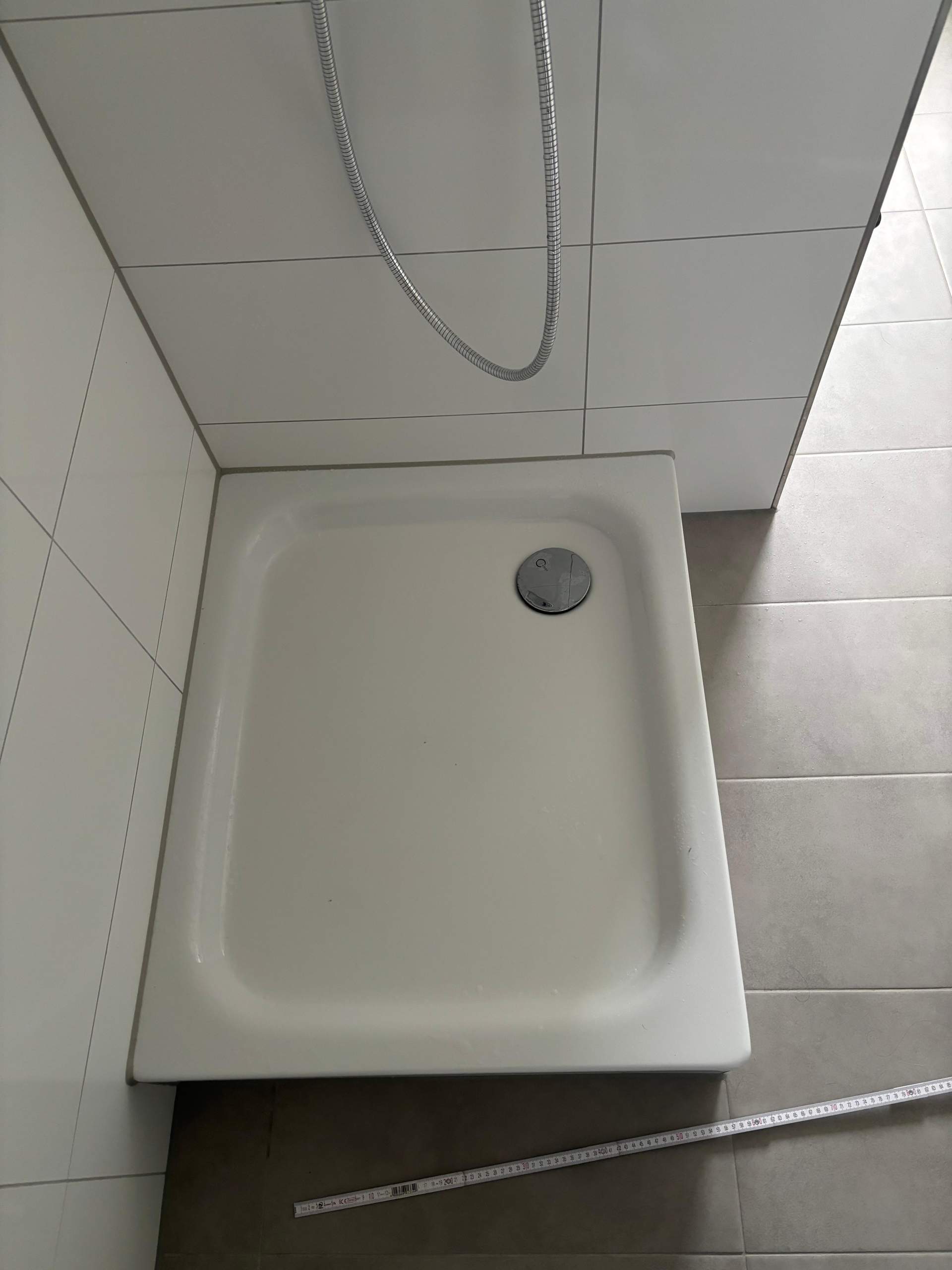 Duschtasse abmessen? (Handwerk, Sanitär, Dusche)