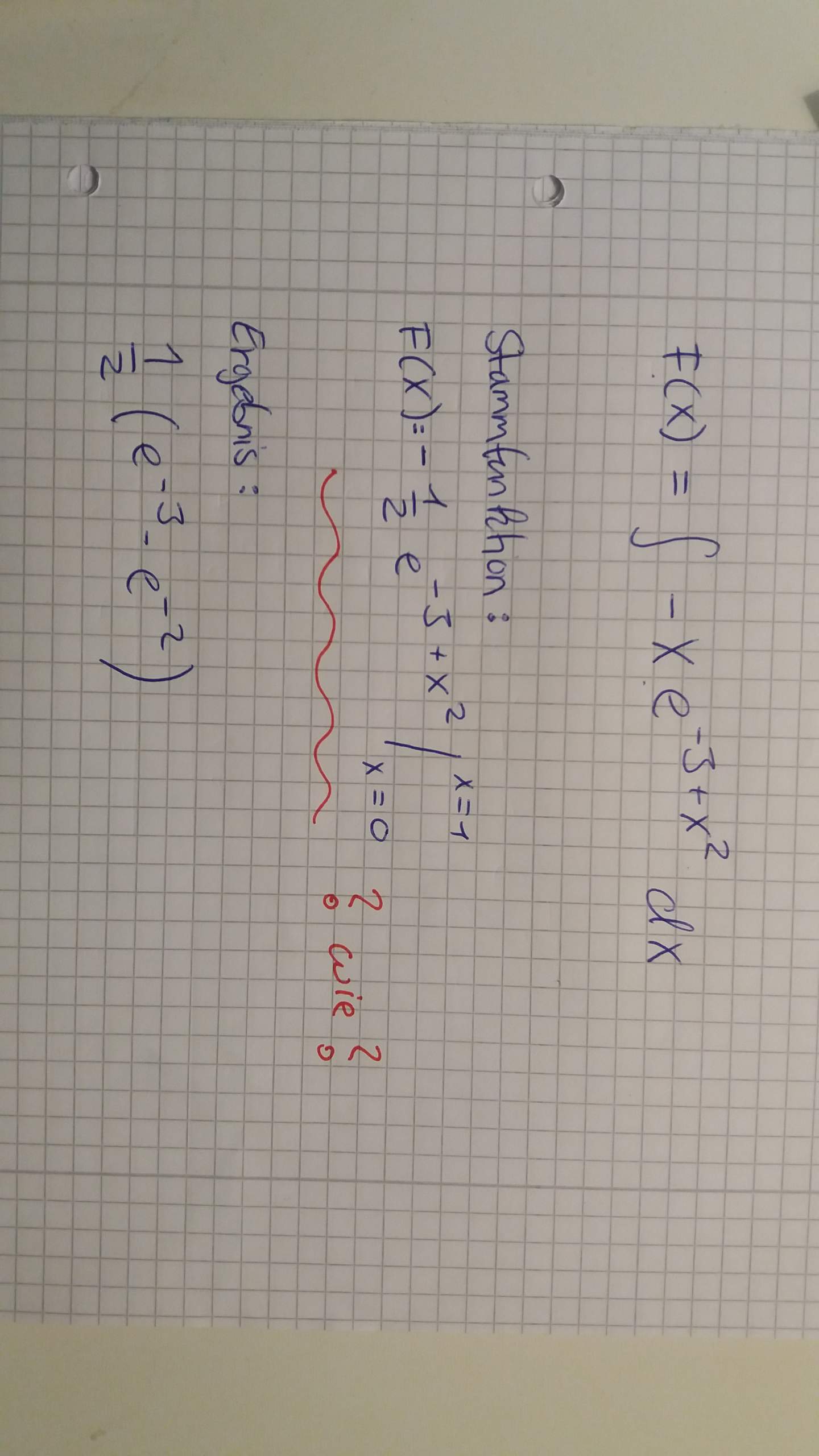 E Funktion Integrieren Mathematik Integration