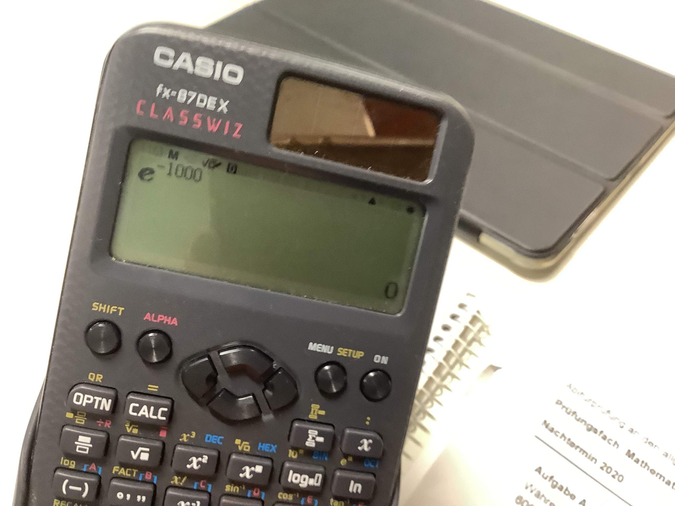 E hoch x = 0? (Funktion, e-Funktion)