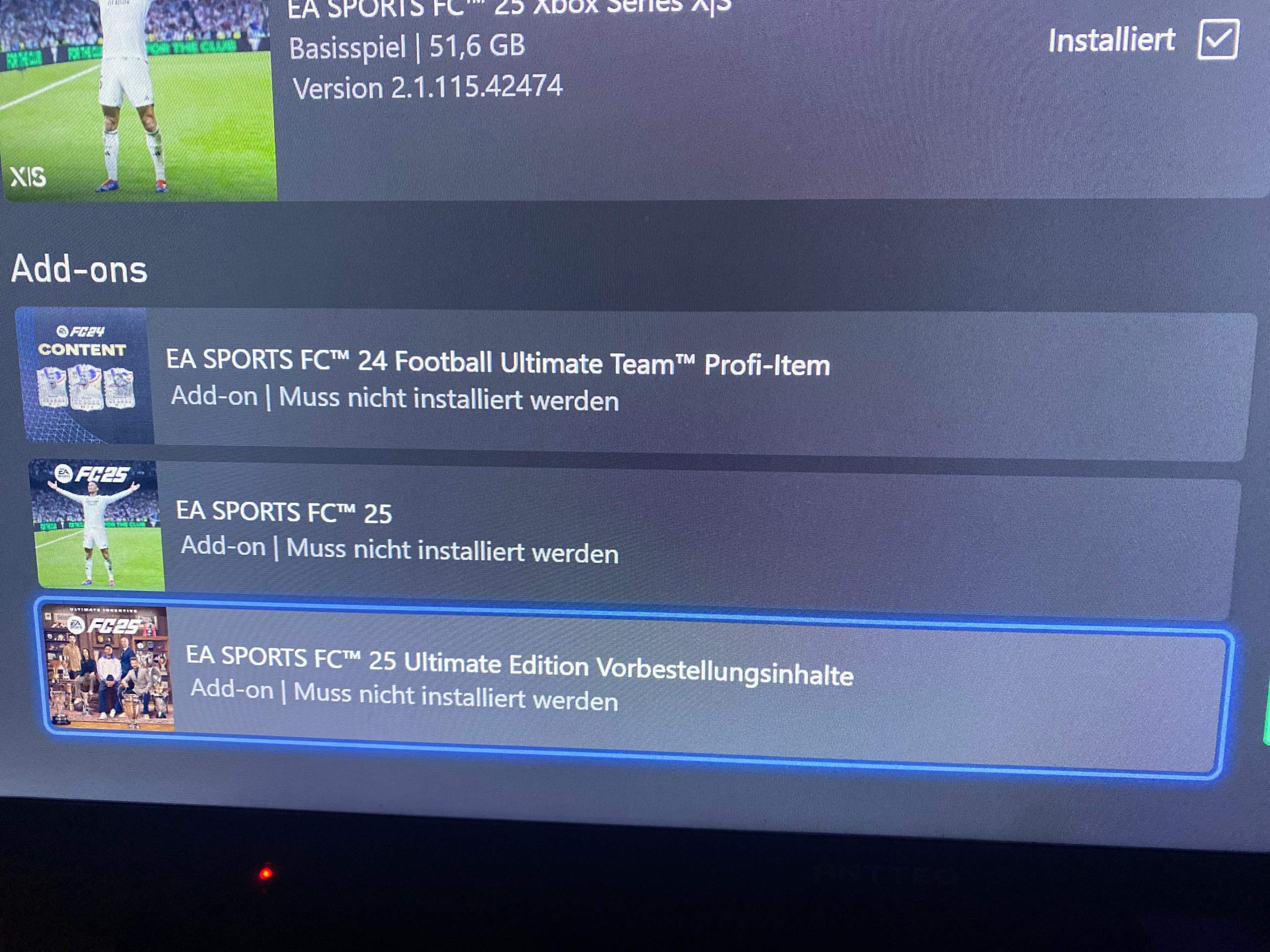 EA FC25 Add-ons? (Xbox, FIFA, EA Sports)