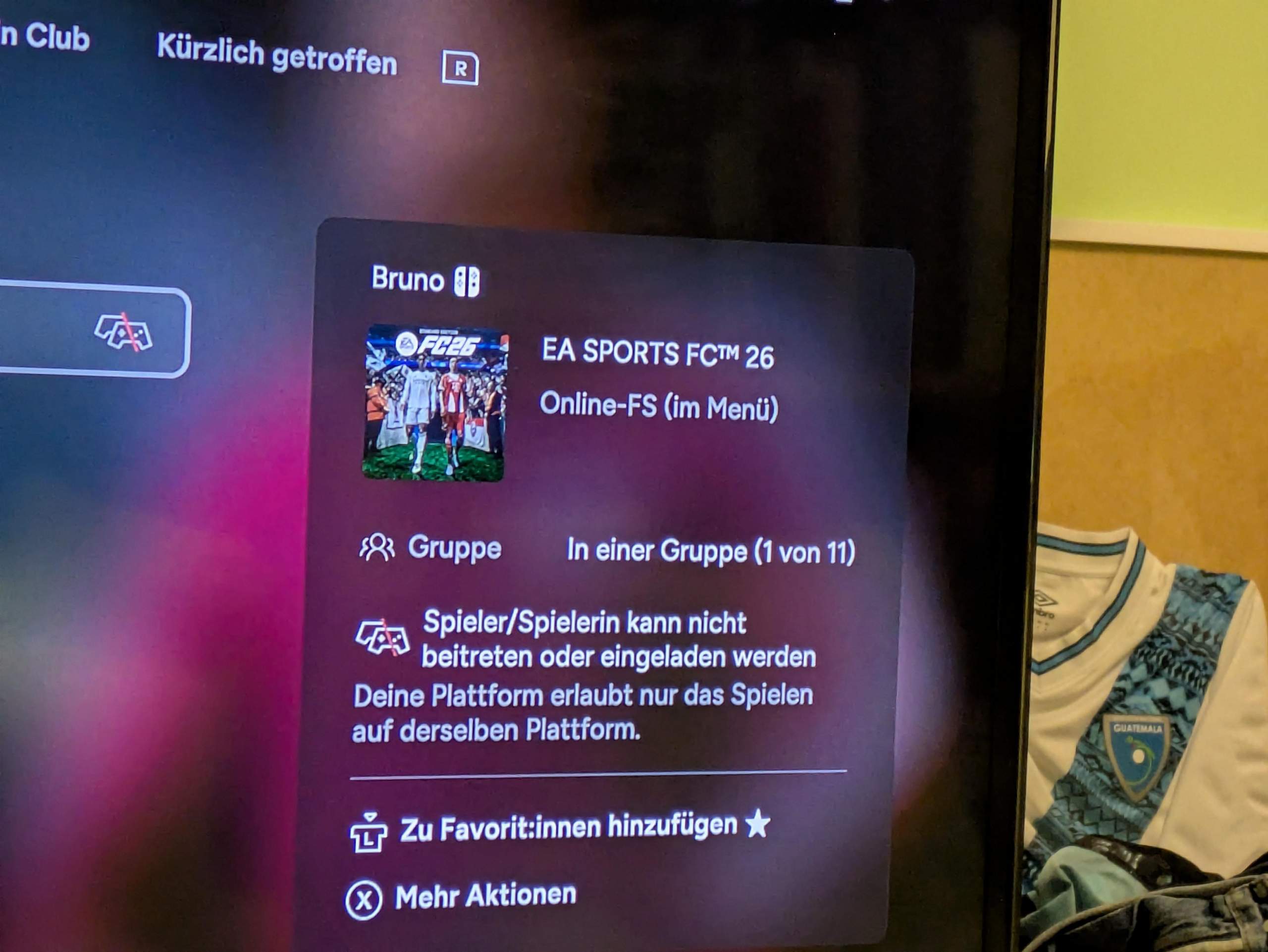 Eafc26 Crossplay funktioniert nicht? (Fußball, Nintendo, FIFA)