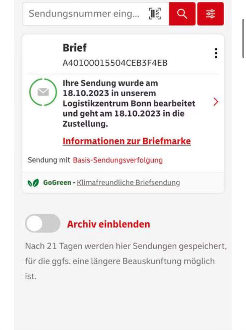 EBay zustellnachweis? (Post, Versand, Bestellung)