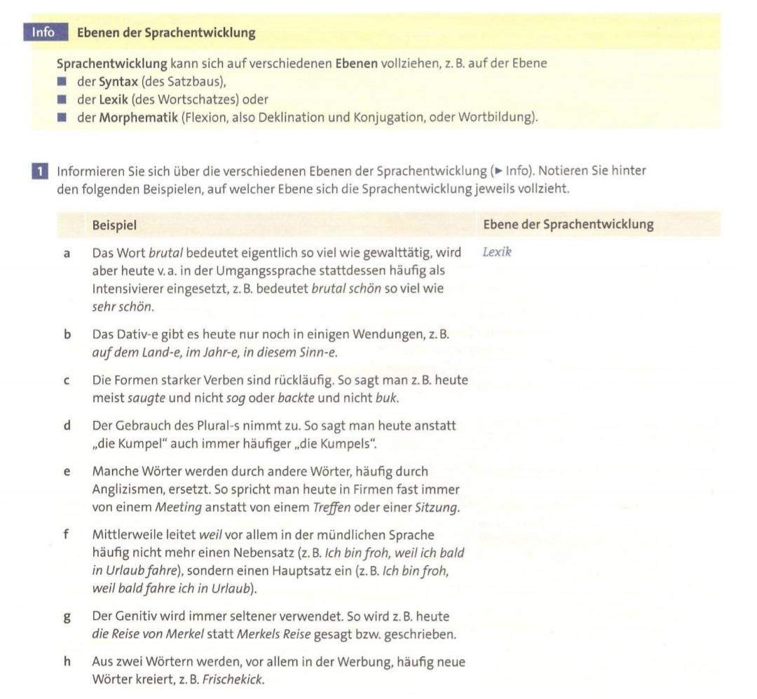 Ebenen, Bedingungen und Theorien der Sprachentwicklung? (Schule, Deutsch)