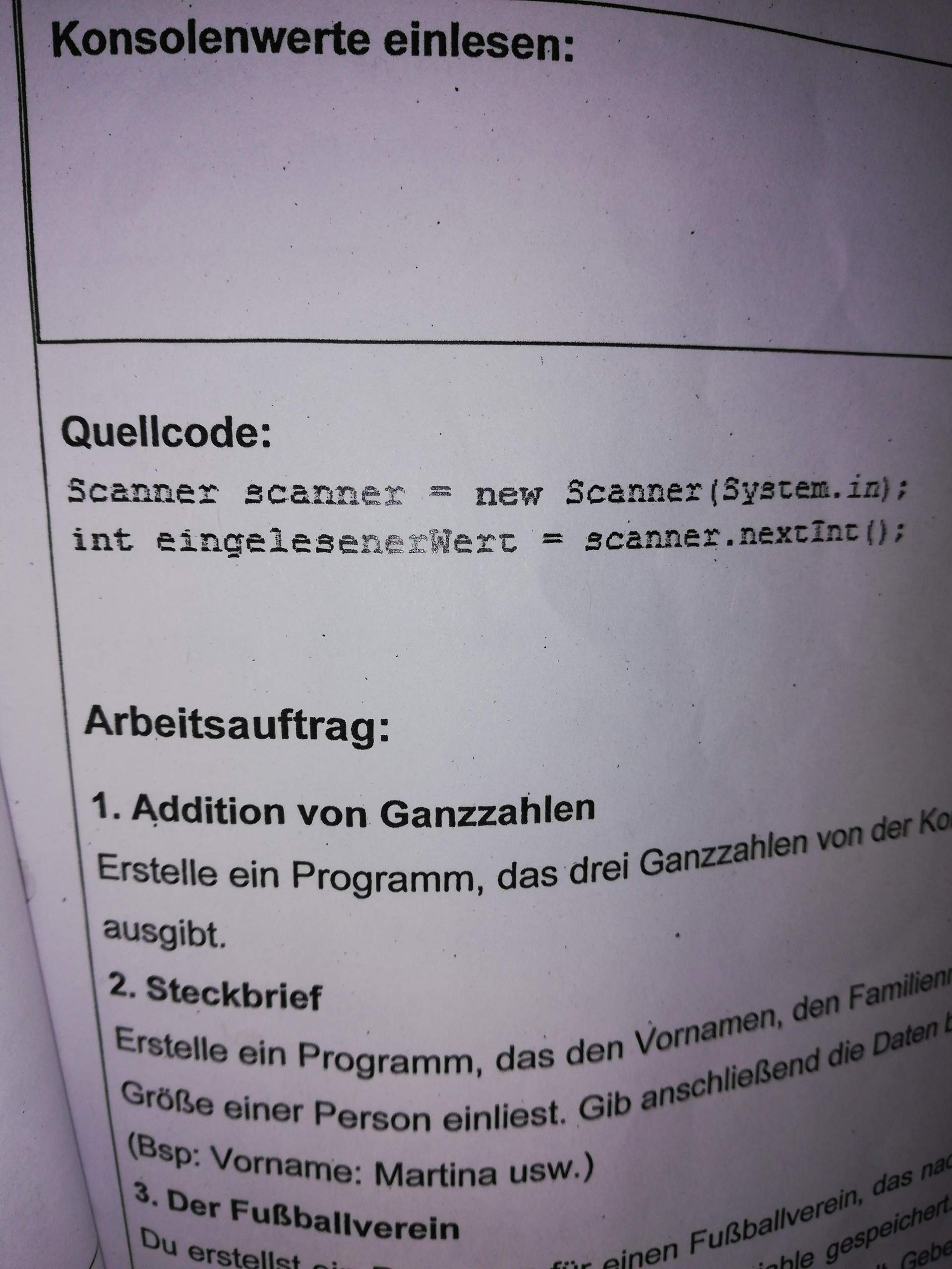 Eclipse if Konsolenwerte einlesen? (programmieren, Informatik, Java)