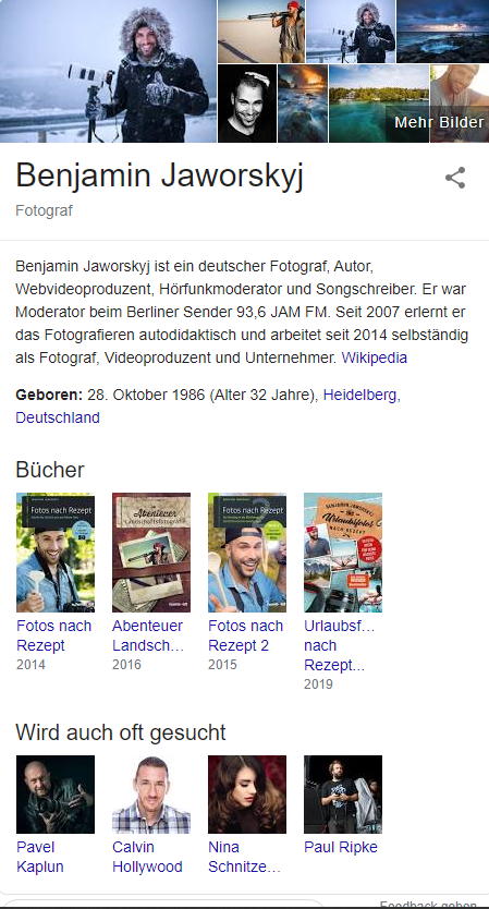 Eigene Infobox bei Google erstellen? (Computer, Internet, Webseite)