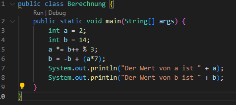 Einfache Berechnung in java? (programmieren)