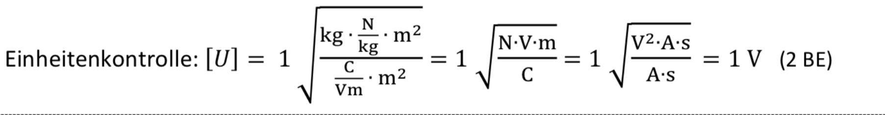Einheitenkontrolle Physik ABI? (Strom, Formel, Physiker)