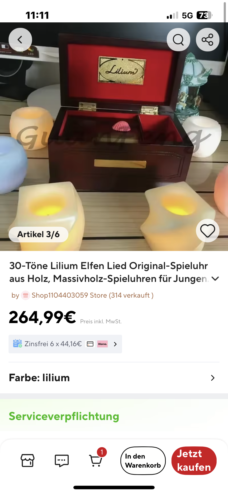 Elfen Lied Lilium Musikbox wo kaufen?