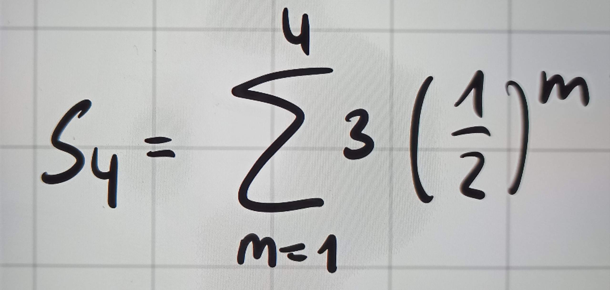 Endlich geometrische Reihen? (Mathematik, rechnen, Funktion)