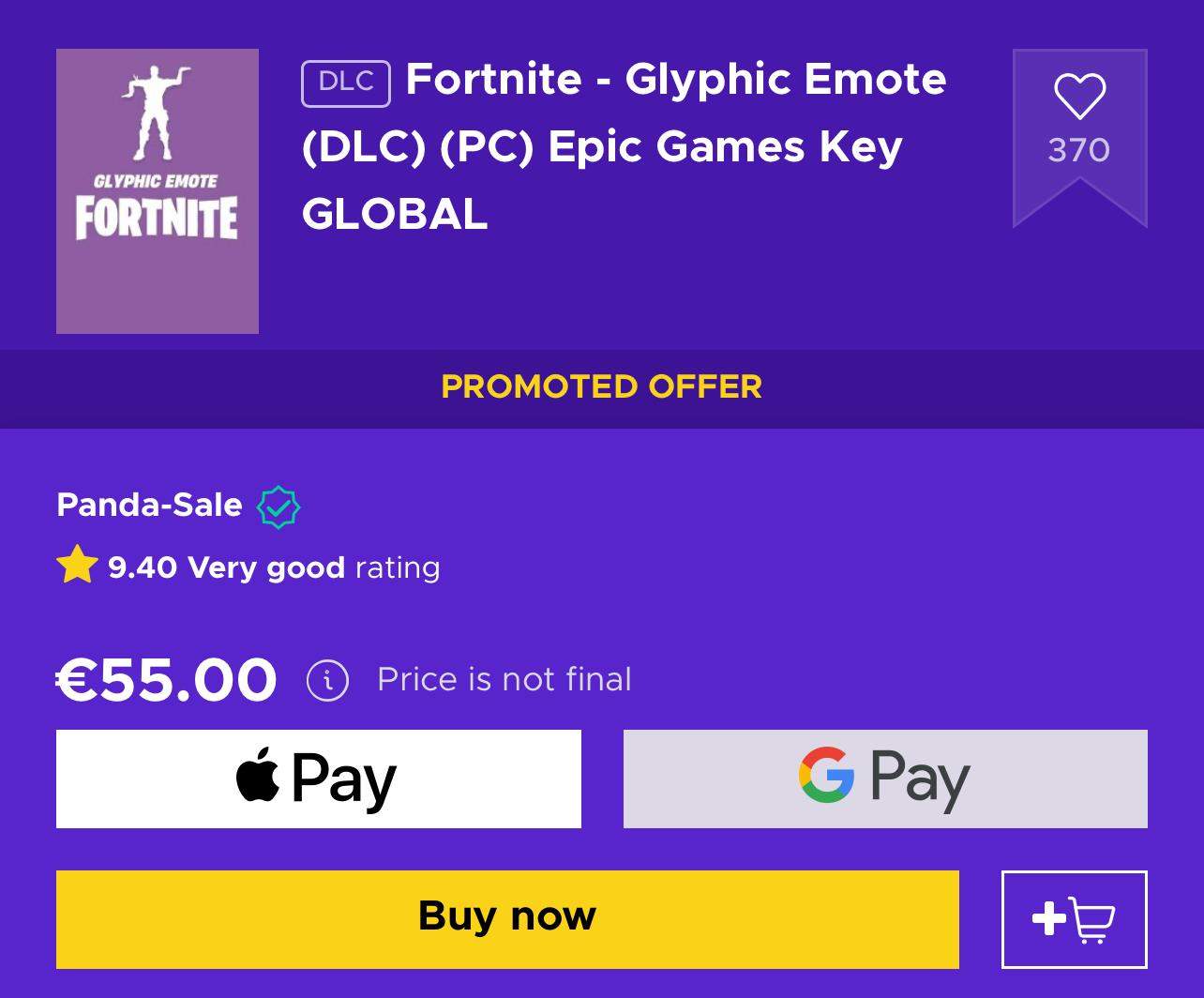 Eneba Frage wichtig? (PC, Fortnite)