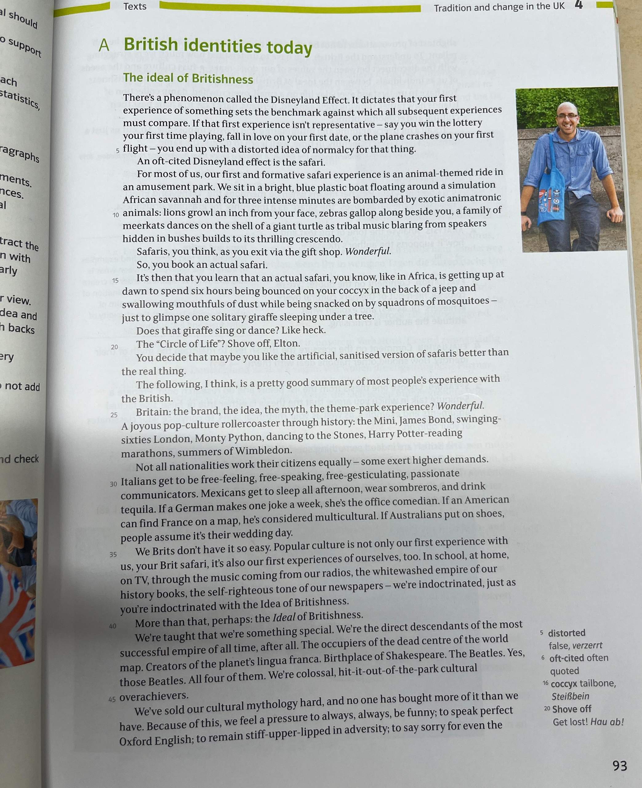 Englisch Text Britishness? (Abitur, Grammatik, Hausaufgaben)