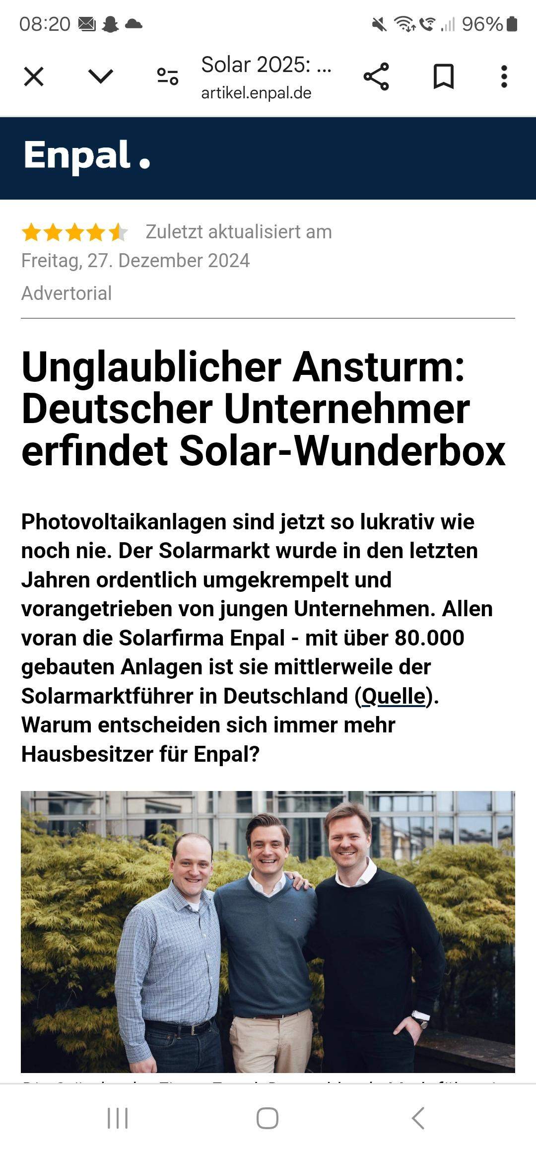 Enpal Solarenergie? (Strom, Preis, Energie)