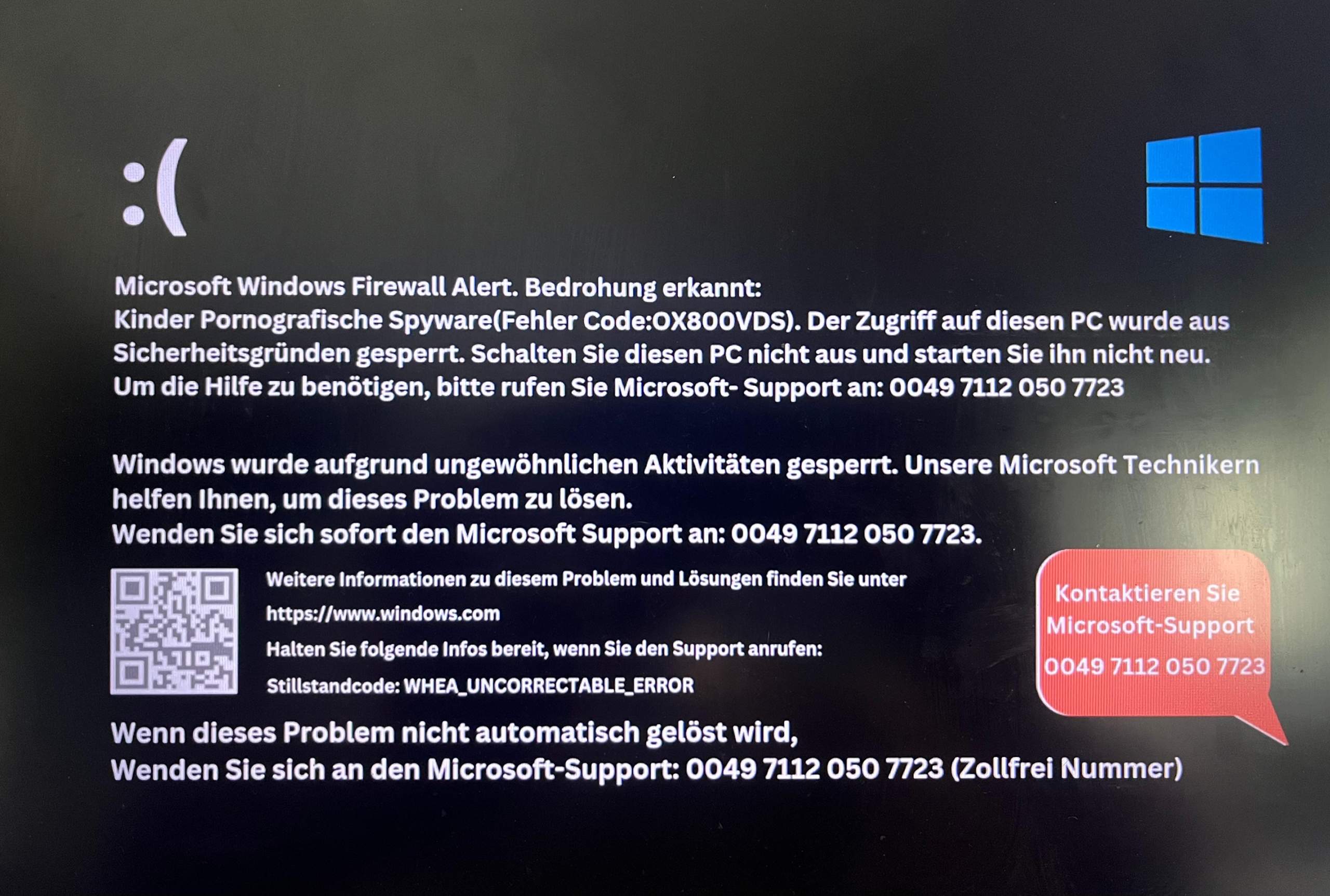 Entfernen von microsoft support screen scam? (Windows, Windows 10, Virus)