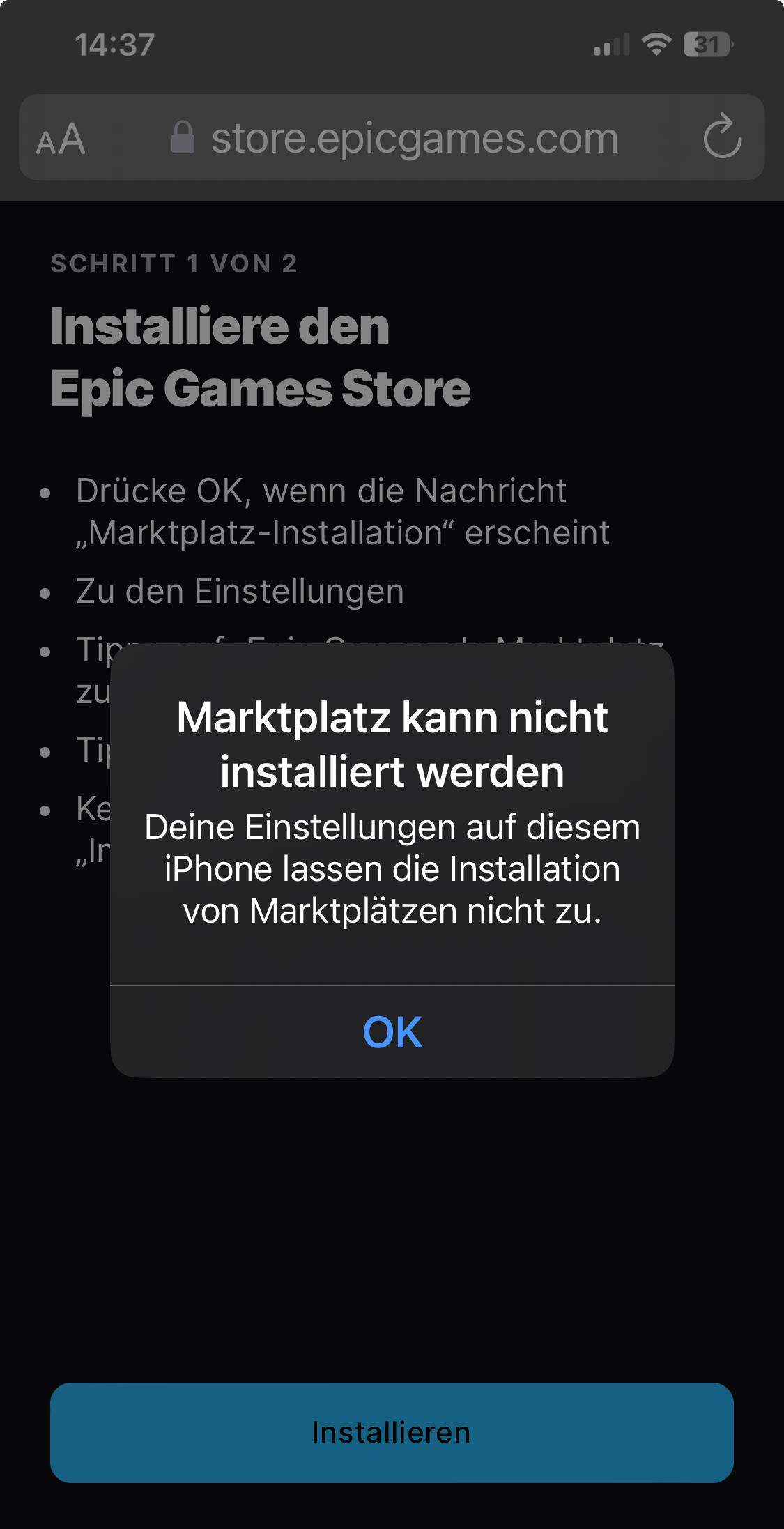 Epic Games Store iPhone?