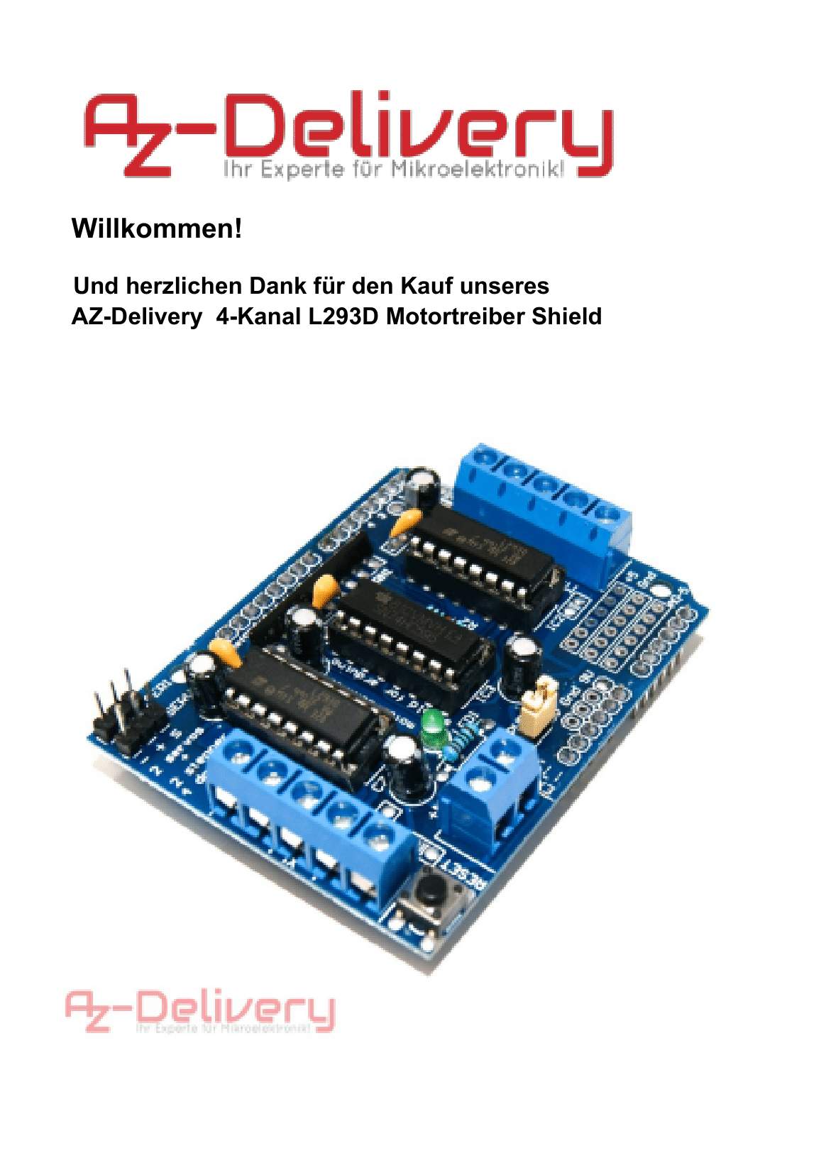 Esp32 Wroom 32 Am L293d Motor Shield Elektrik Arduino Arduino Uno