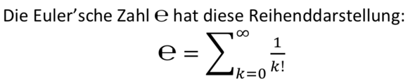 Euler'sche Zahl - Wo ist da ein Summand? - Java (Mathematik, Rechnung ...