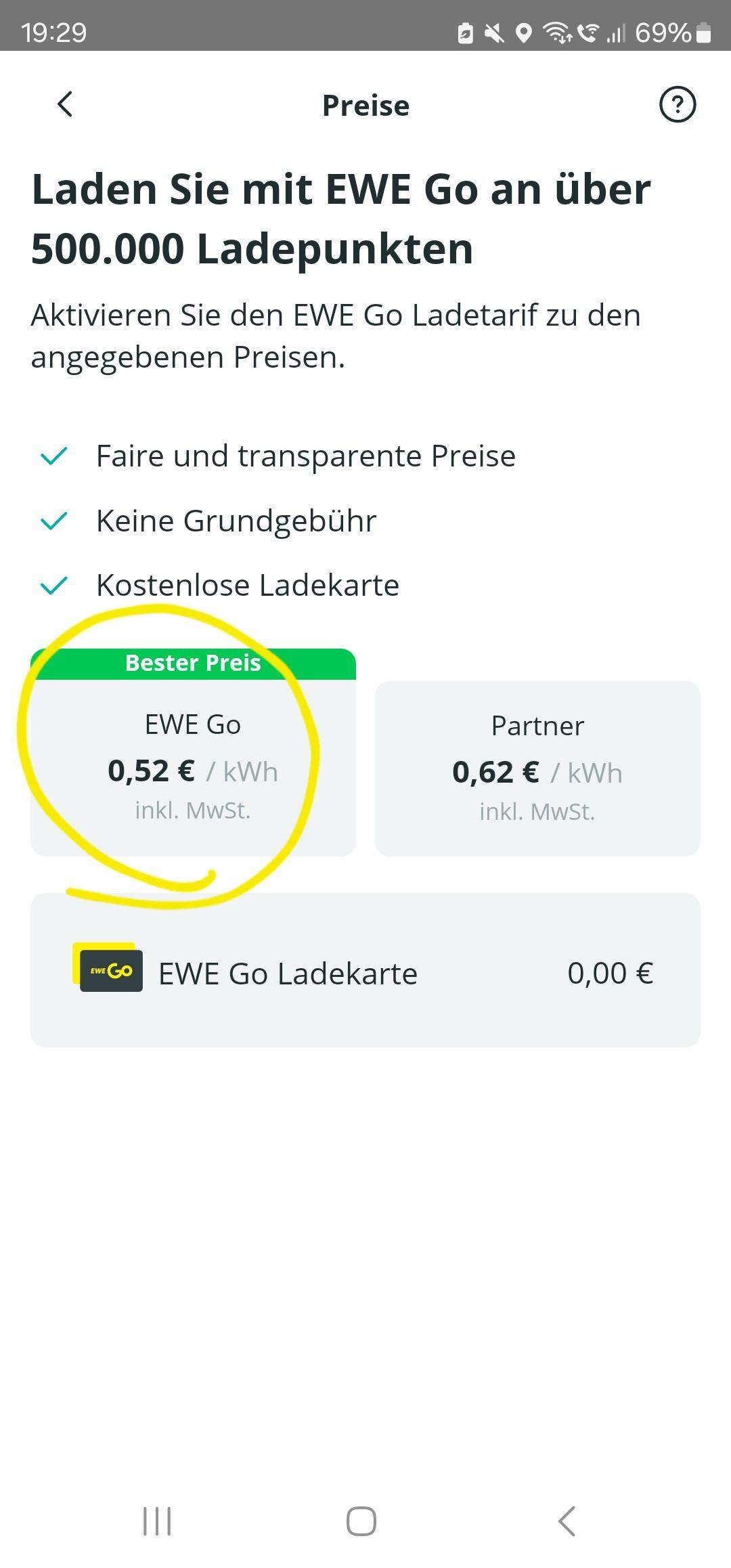 EWE Go Ladepreis? (Preis, Laden, Elektroauto)