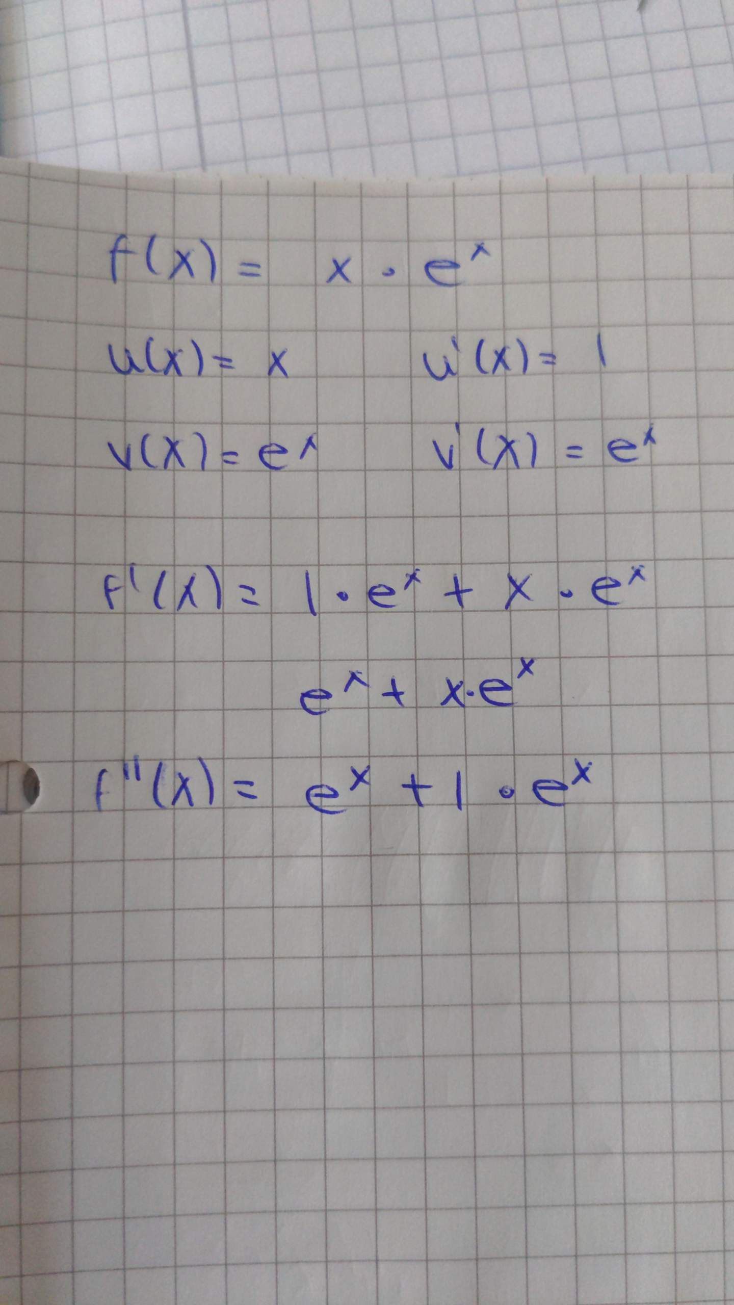 Extremstellen bei e funktion? (Mathematik, e-Funktion)