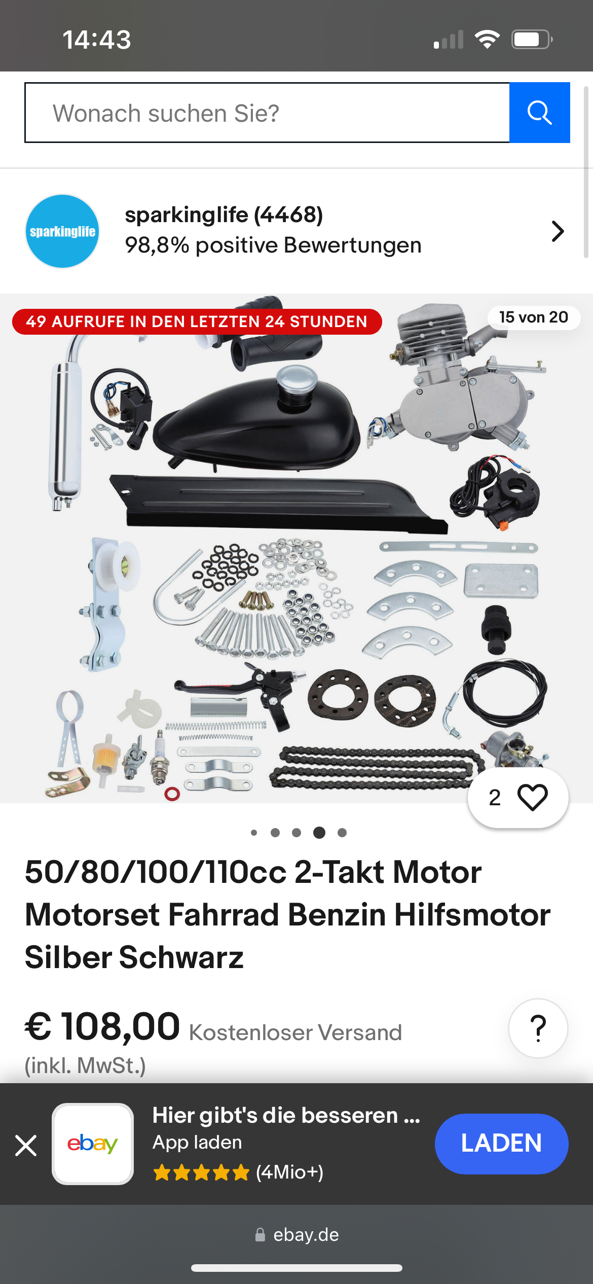 Fahrad für Benzin Kit? (Motor, Werkstatt, 50ccm)