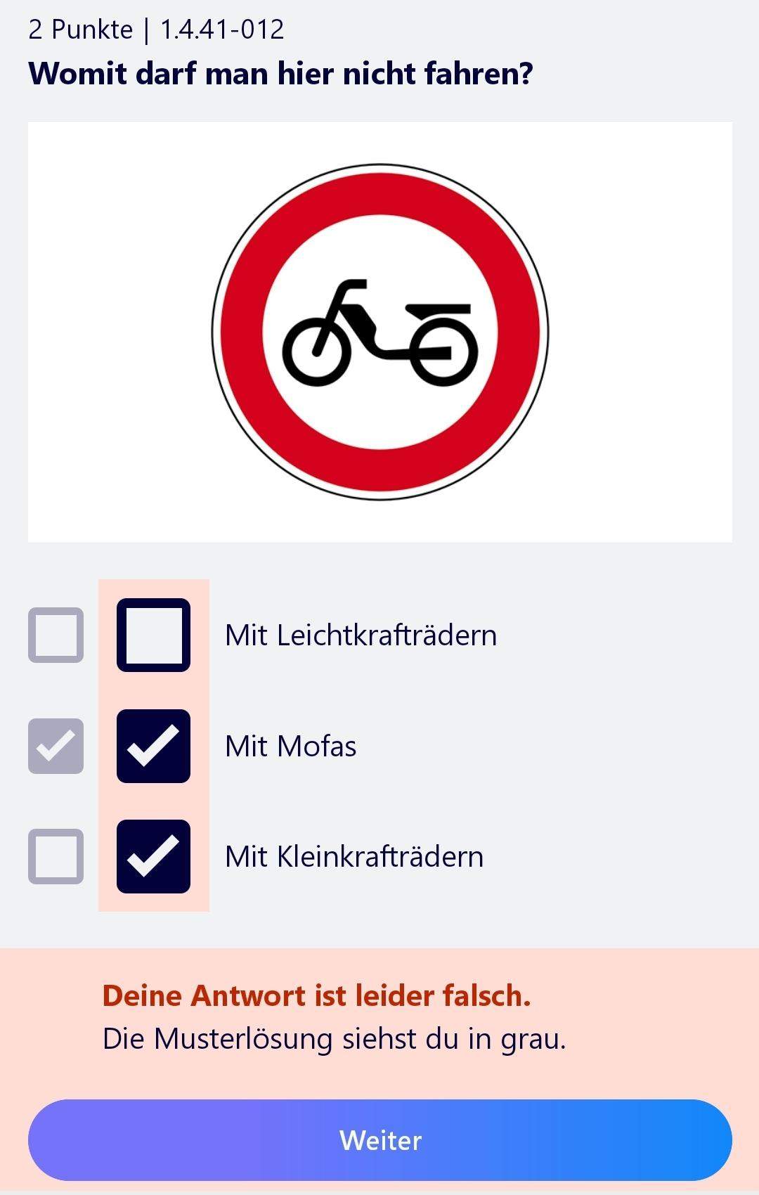 Womit Darf Man Hier Nicht Fahren Mofas
