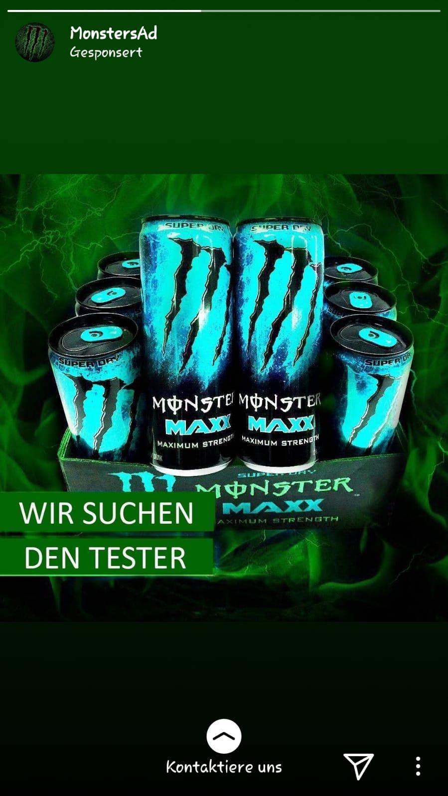 Fake Monster Energy Gewinnspiel? (Computer, Instagram, Energy Drink)