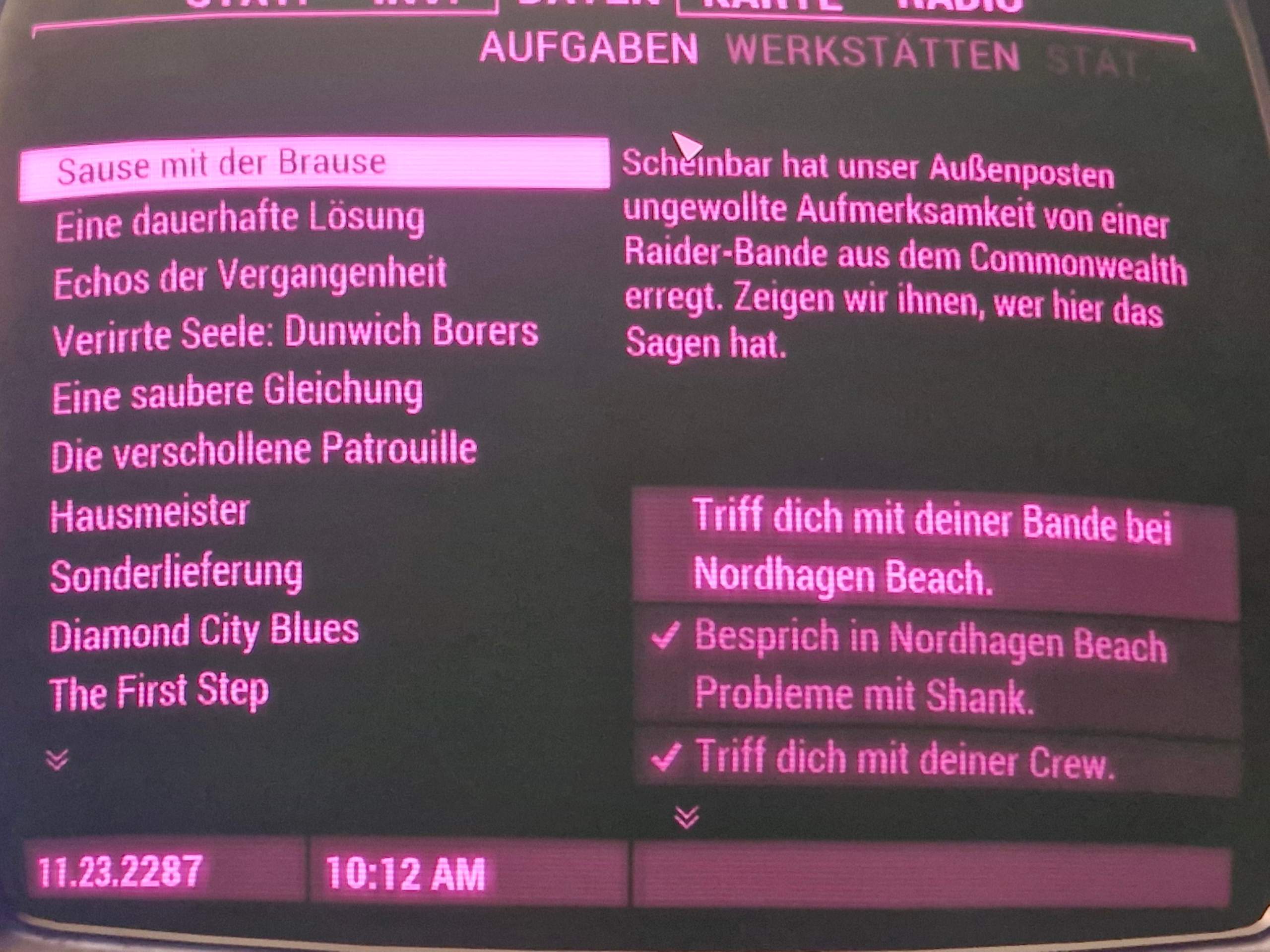 Fallout 4 quest bug? (Gaming, Videospiele, RPG)
