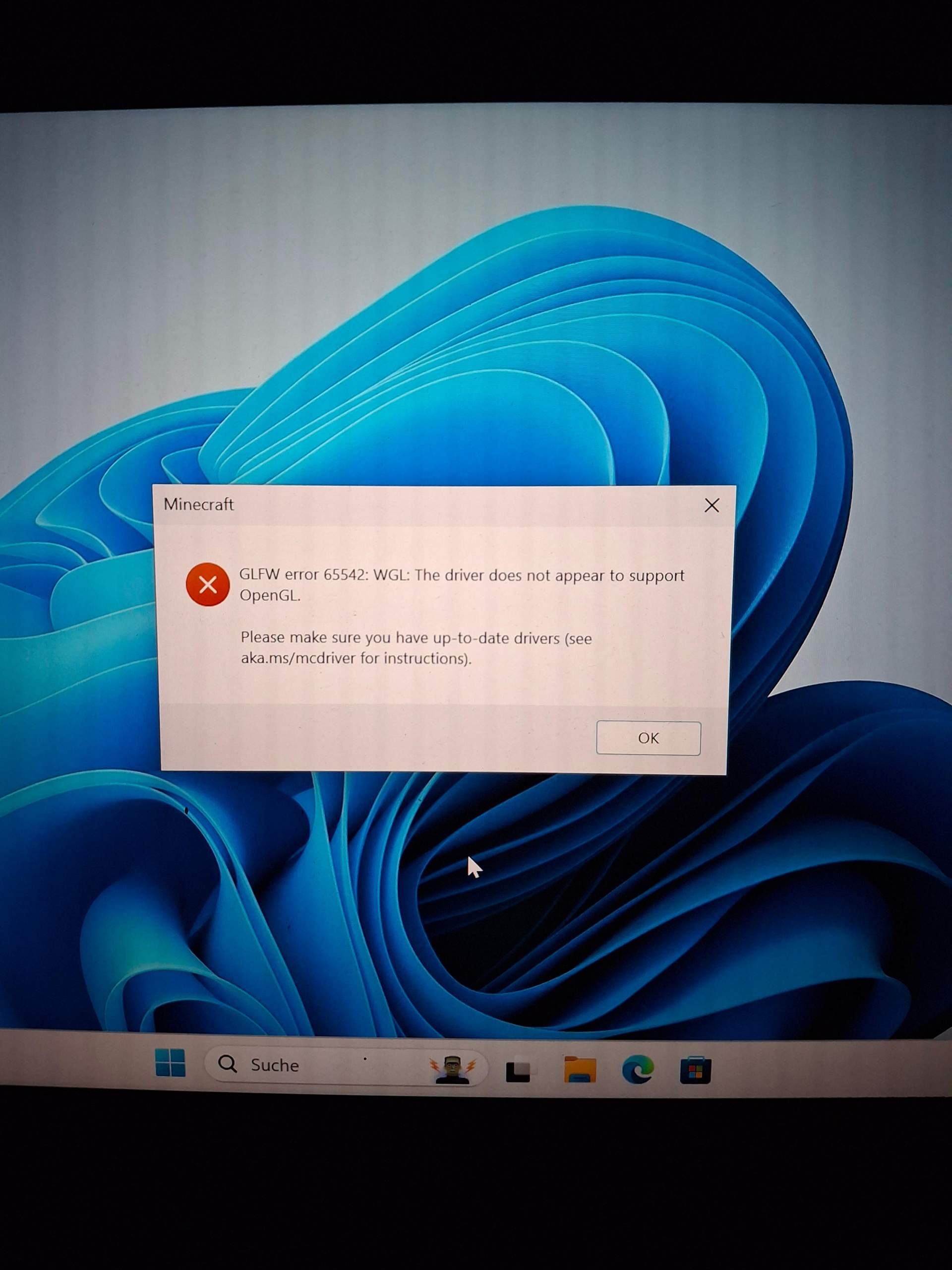 Fehler bei minecraft java? (PC)