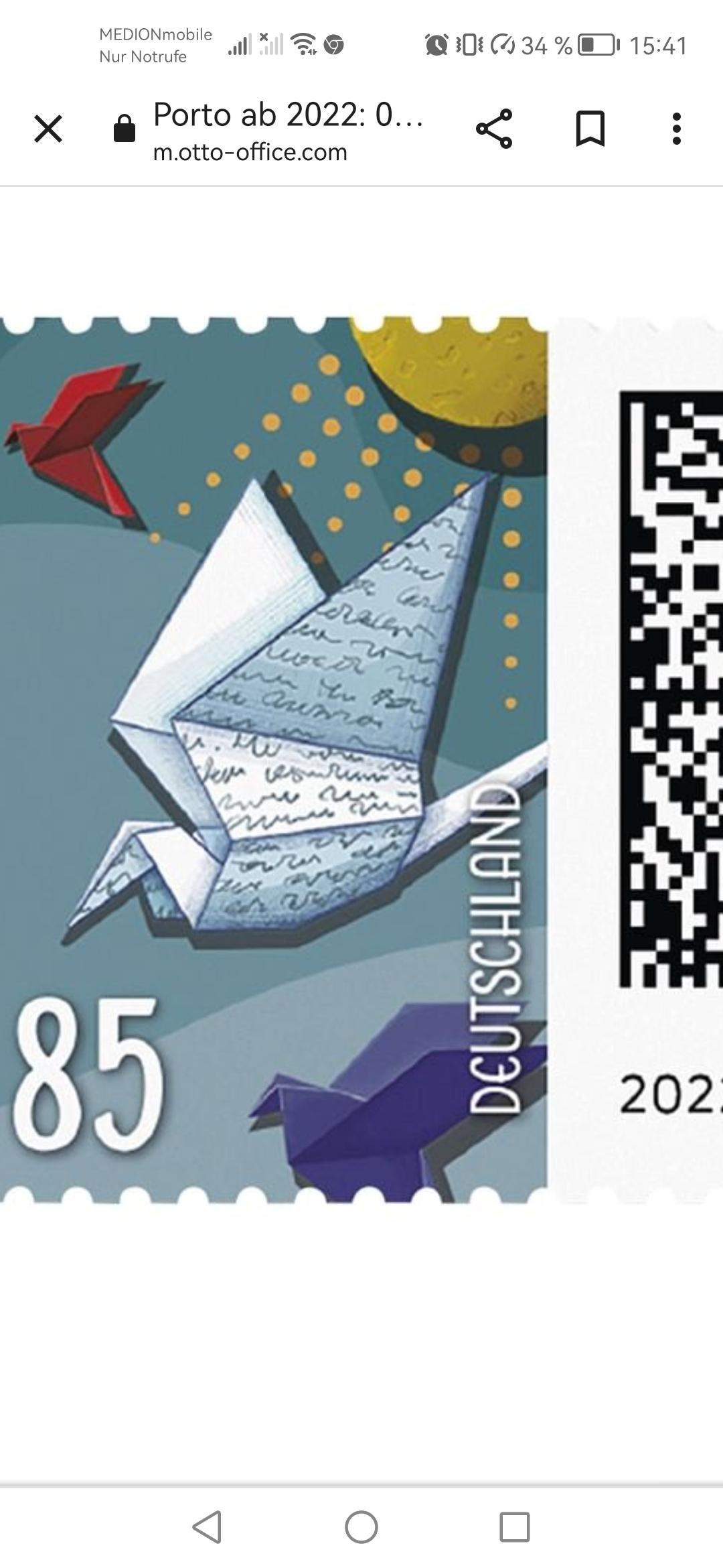 Fehlerhafte Briefmarke von 2022 ? Gestern habe ich briefbekommnen per ...