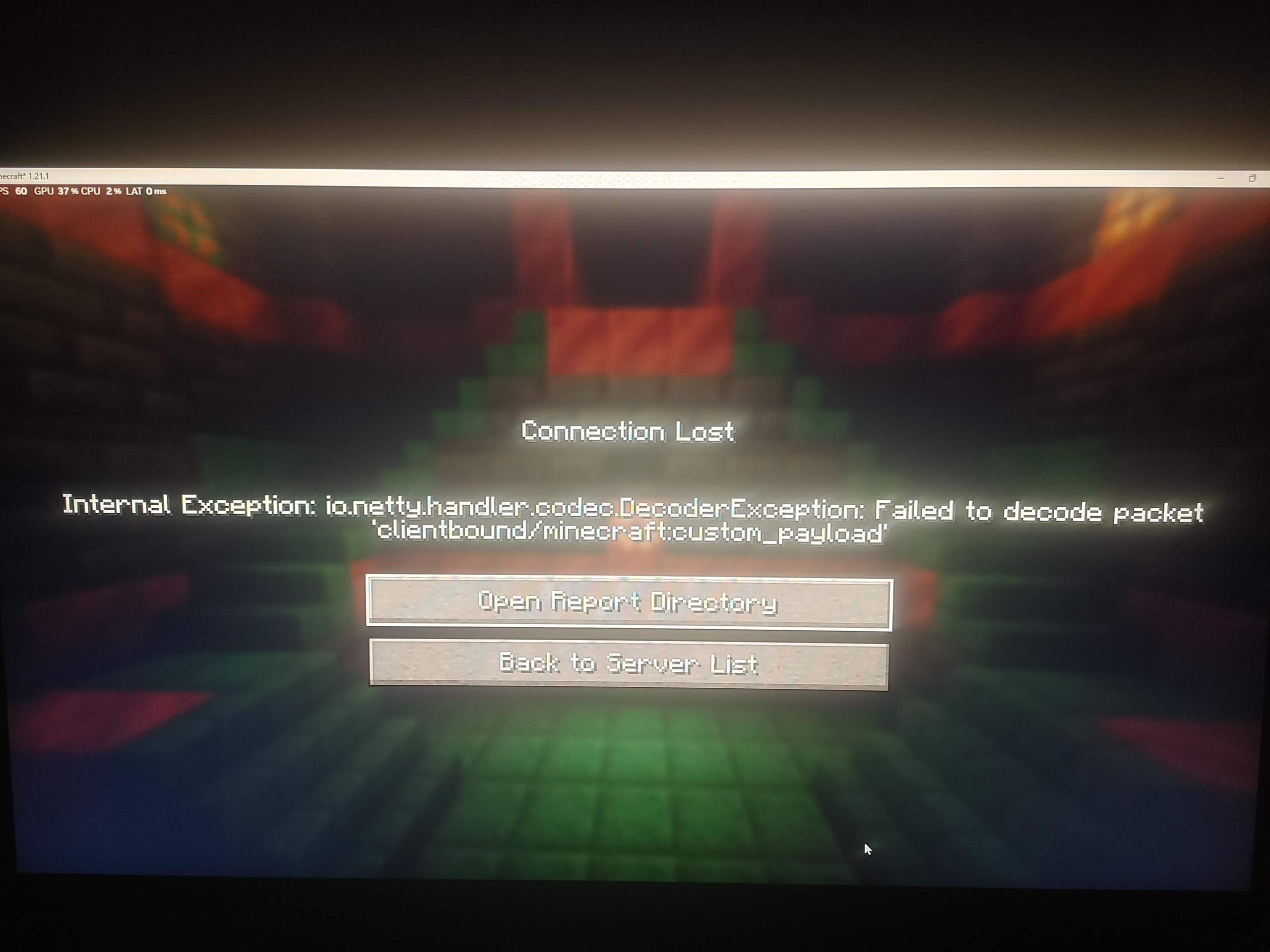 Fehlermeldung bei beitritt von Minecraft Server? (Minecraft Java ...