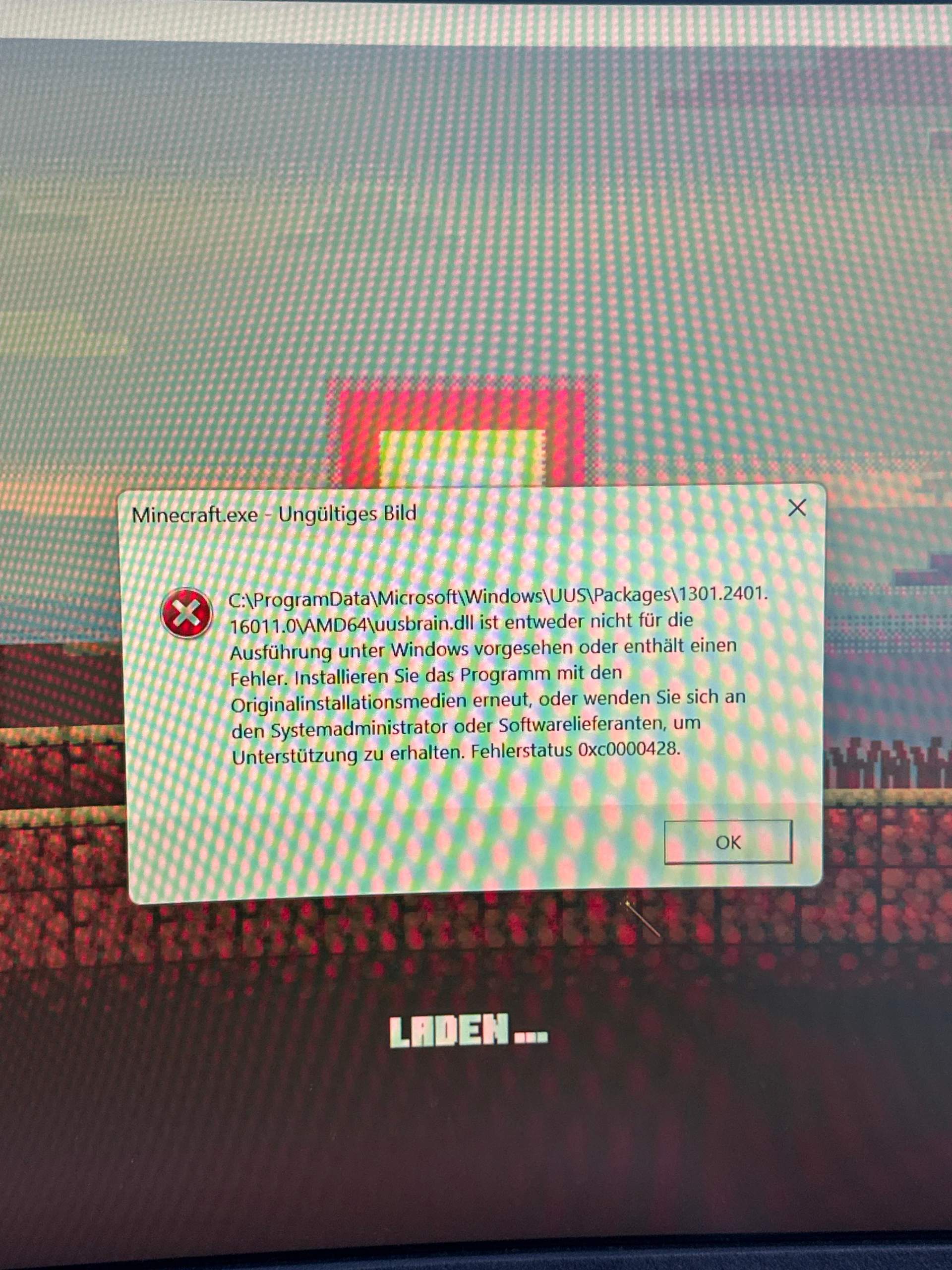 Fehlermeldung, Minecraft Launcher? (Computer)