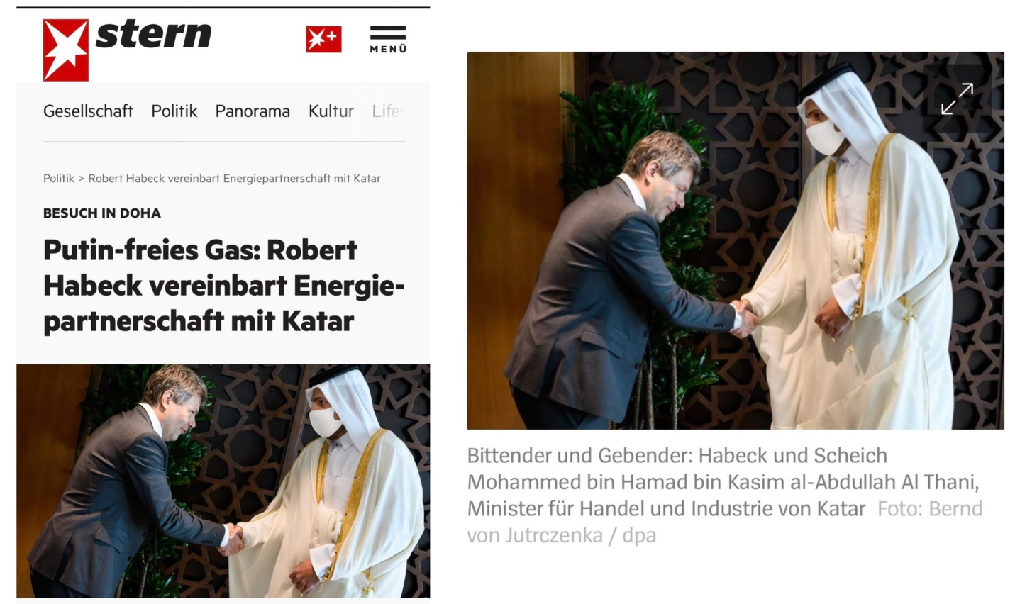 Findet ihr es witzig, wie der Stern damals das Bild von Habeck extra ...