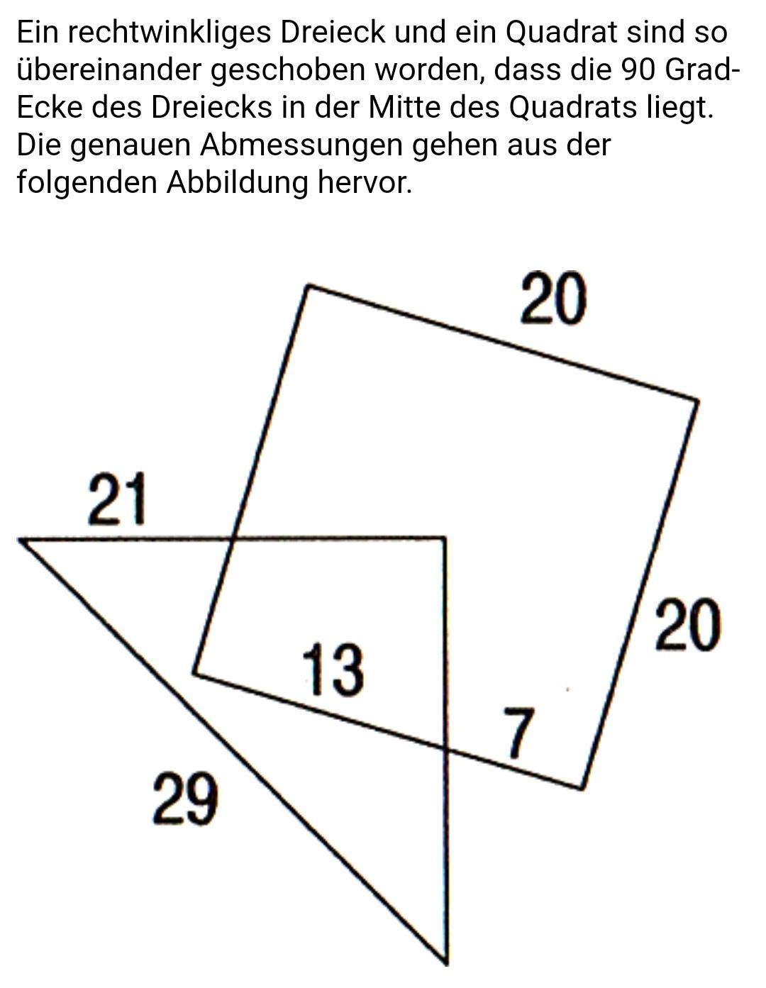 Fläche von zwei überlappenden gegenständen berechnen? (rechnen ...