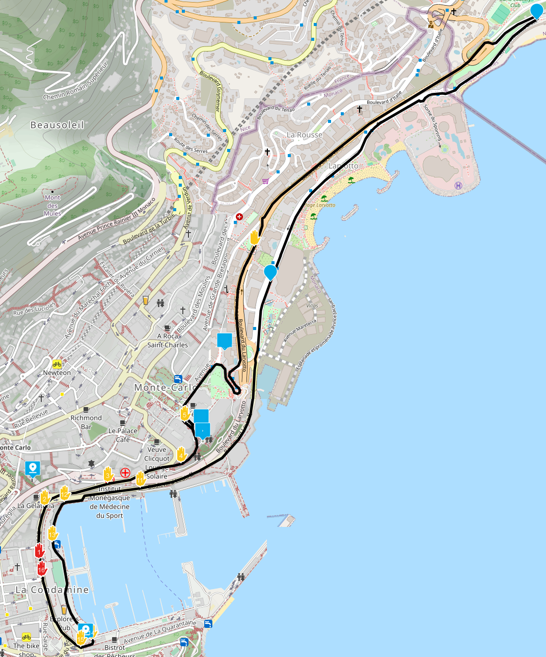 Formel 1 - Monaco Grand Prix. Retten durch High-Speed-Teil? (Layout ...