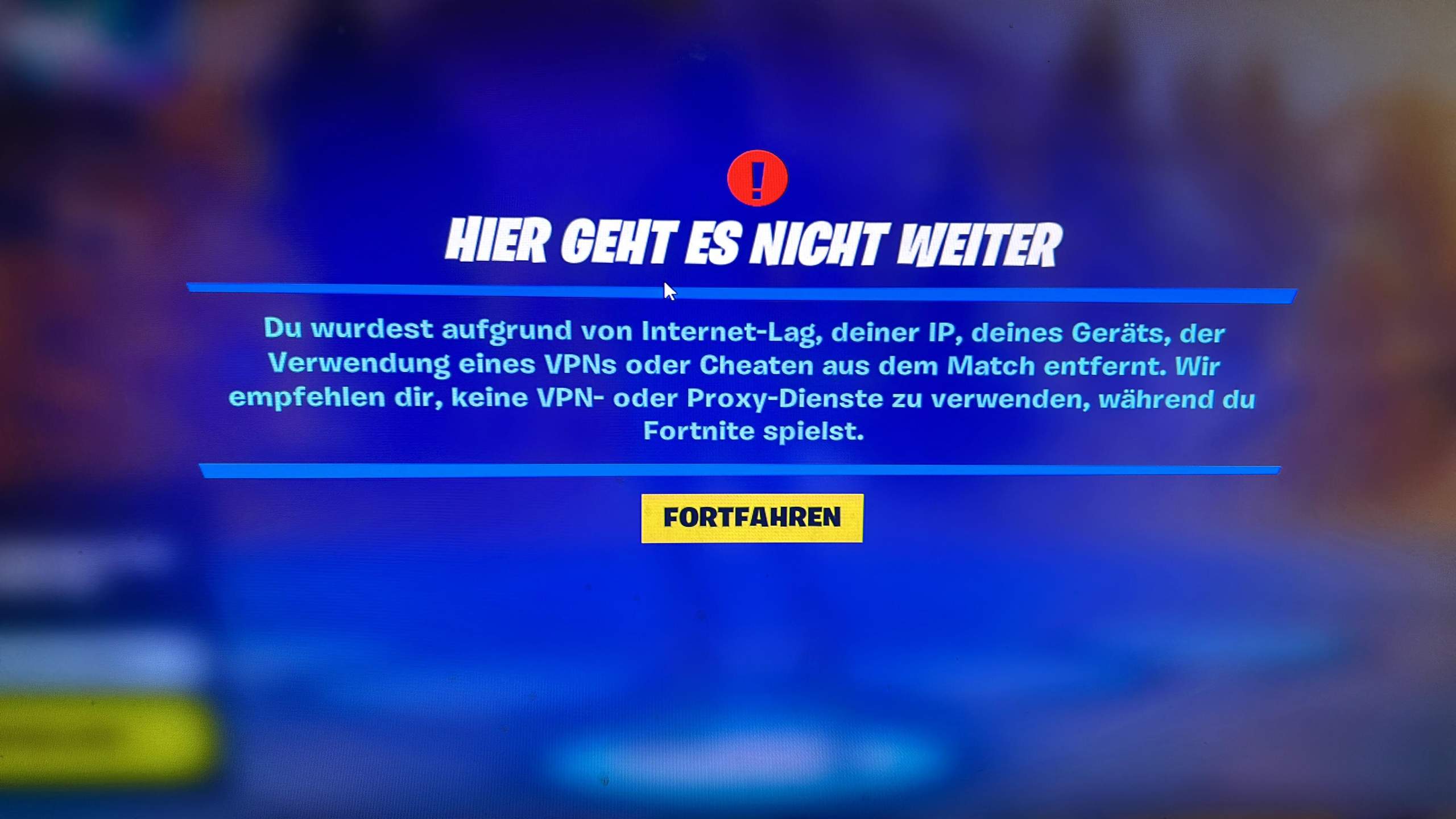 fortnite bann pls helfen? (PC, Computerspiele, Epic Games)