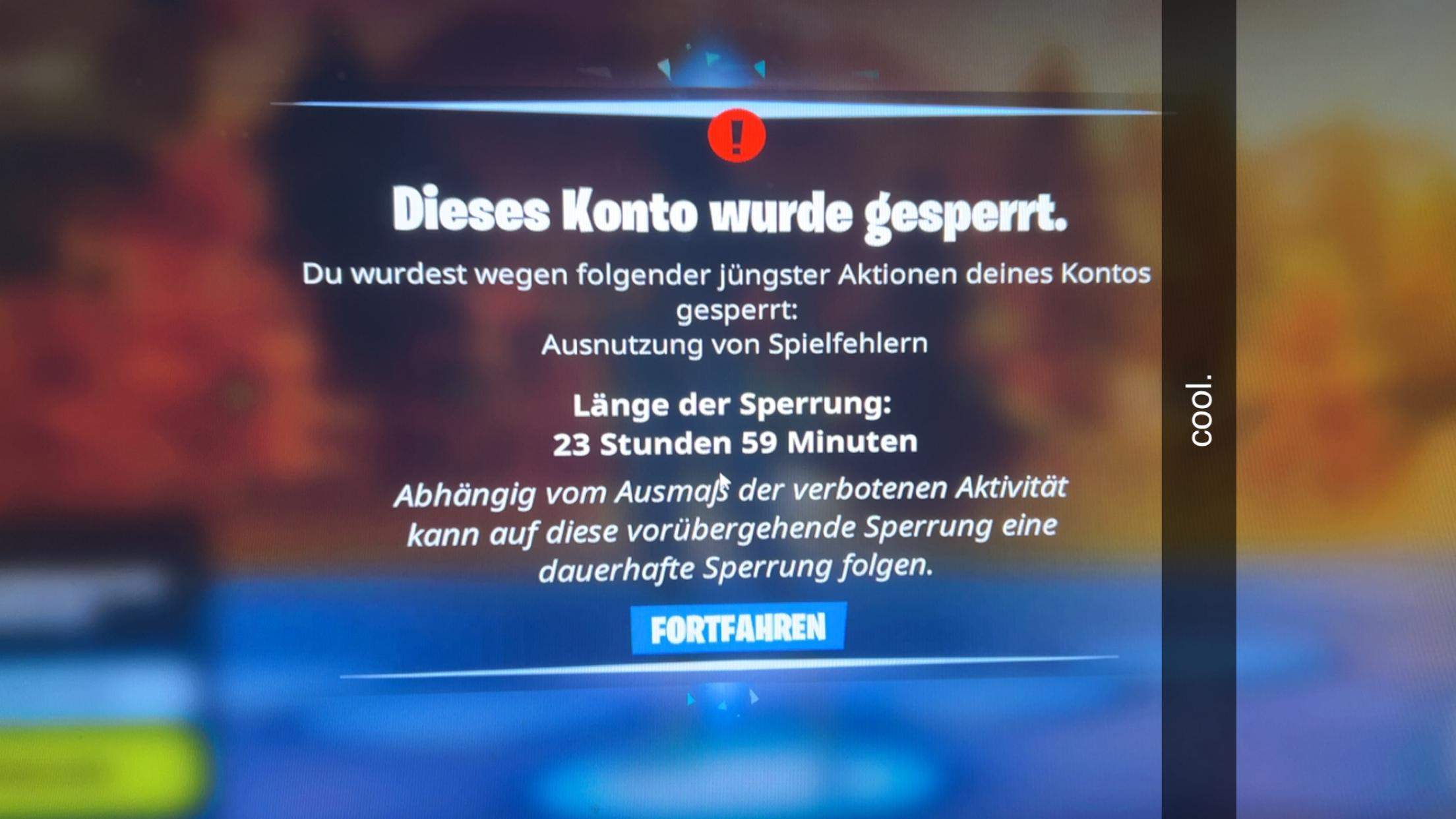 fortnite bann pls helfen? (PC, Computerspiele, Epic Games)