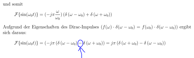 Fourier-Transformation Dirac-Impuls Differentiationssatz? (Mathematik, Physik, Elektrotechnik)