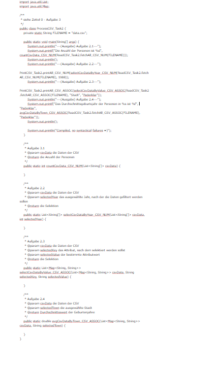 Frage Zu Csv Datei Und Java Programmieren Informatik