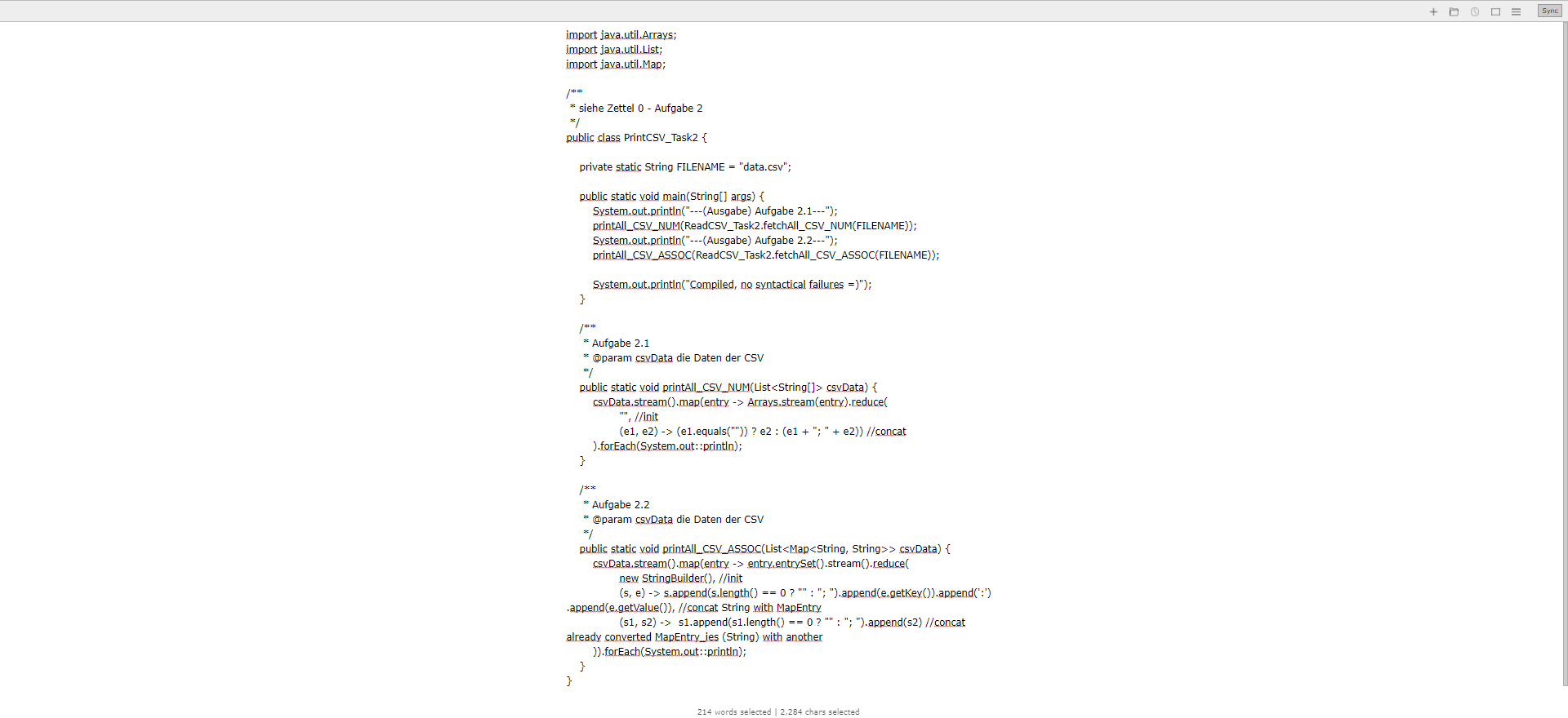 Frage Zu Csv Datei Und Java Programmieren Informatik