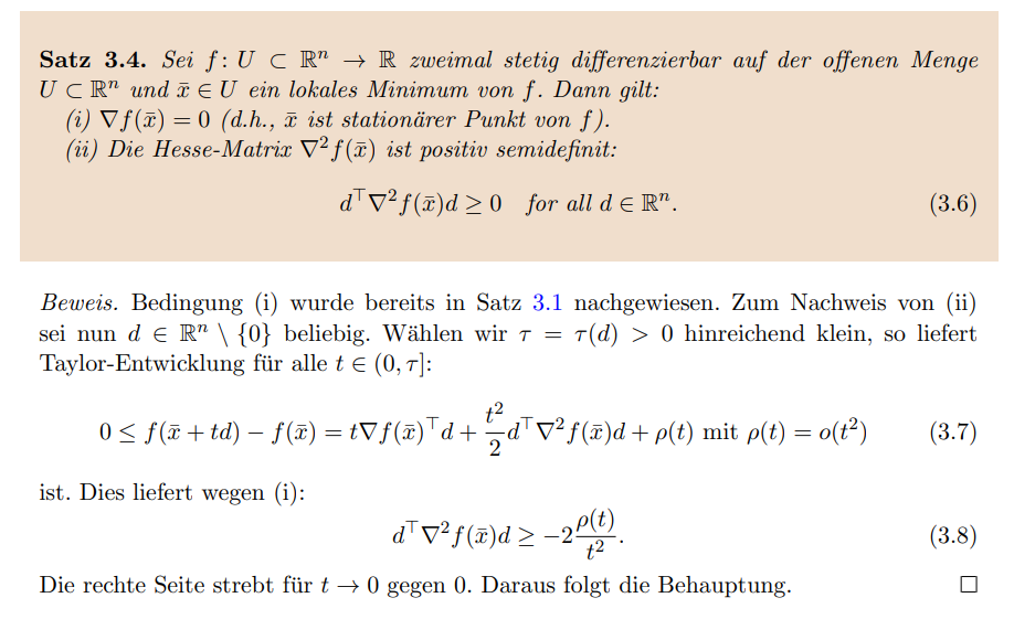 Frage zur Taylorentwicklung? (optimierung, Taylorreihe)