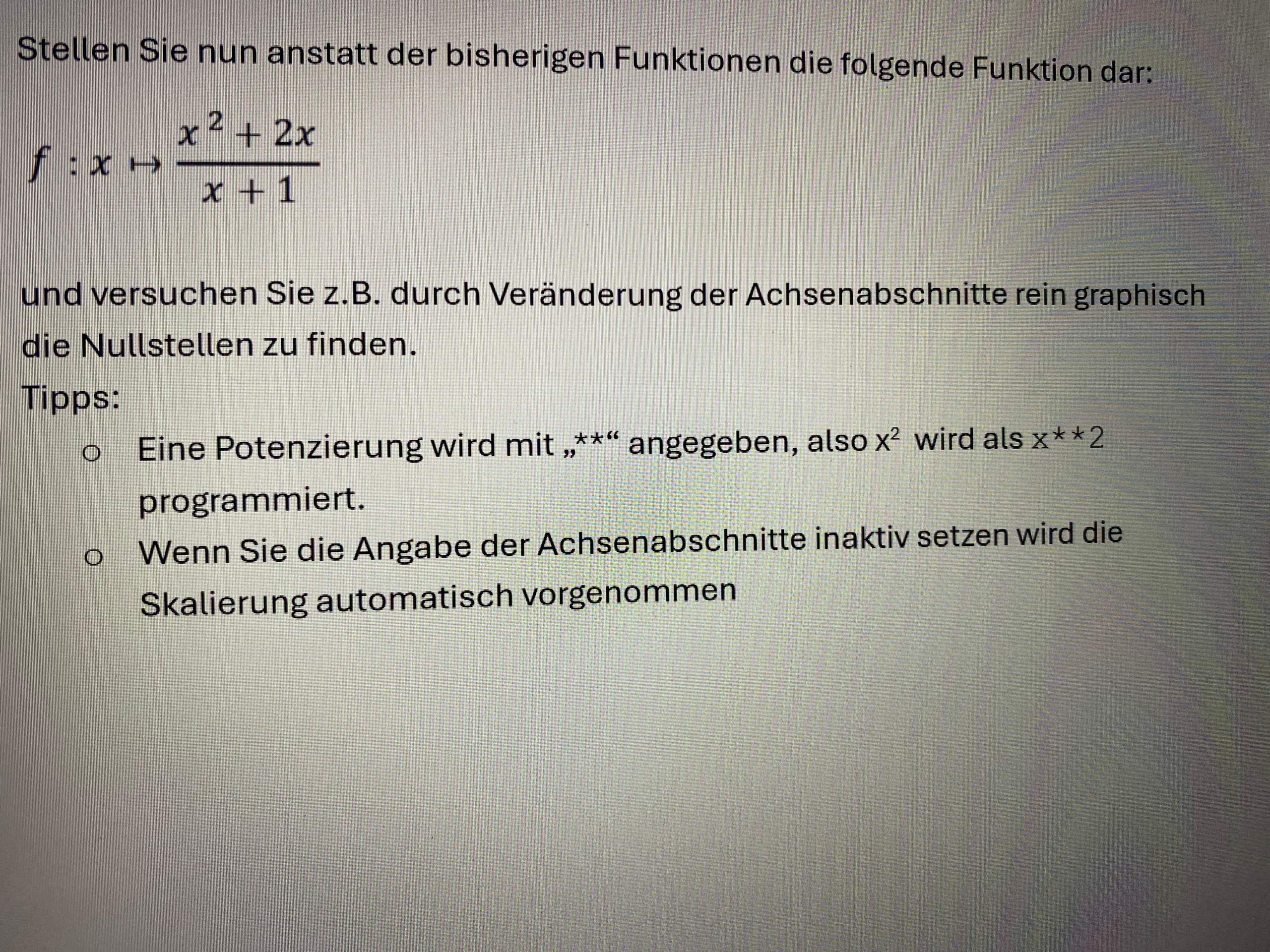 Funktion in Python darstellen? (Code, Programmiersprache, Python 3)