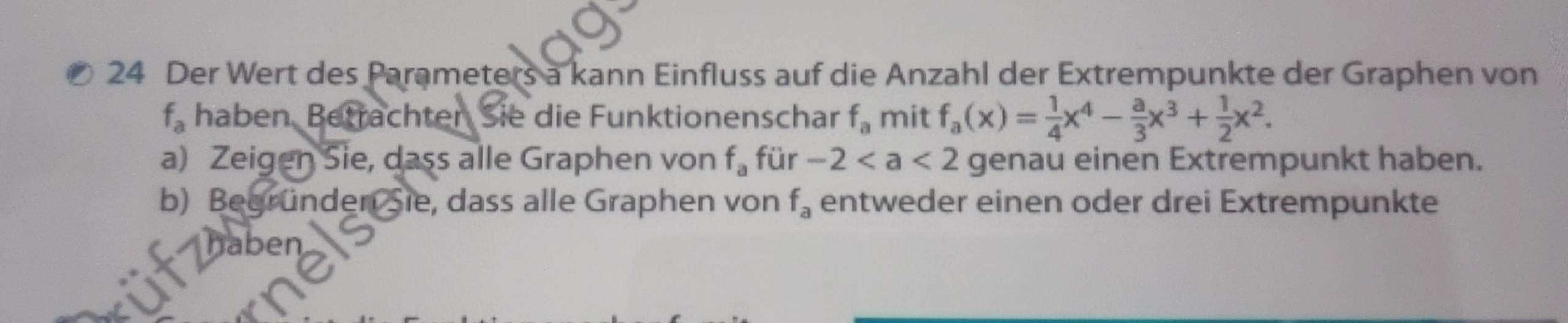 Funktionenschar Textaufgabe? (Funktion, rechnen, Gleichungen)
