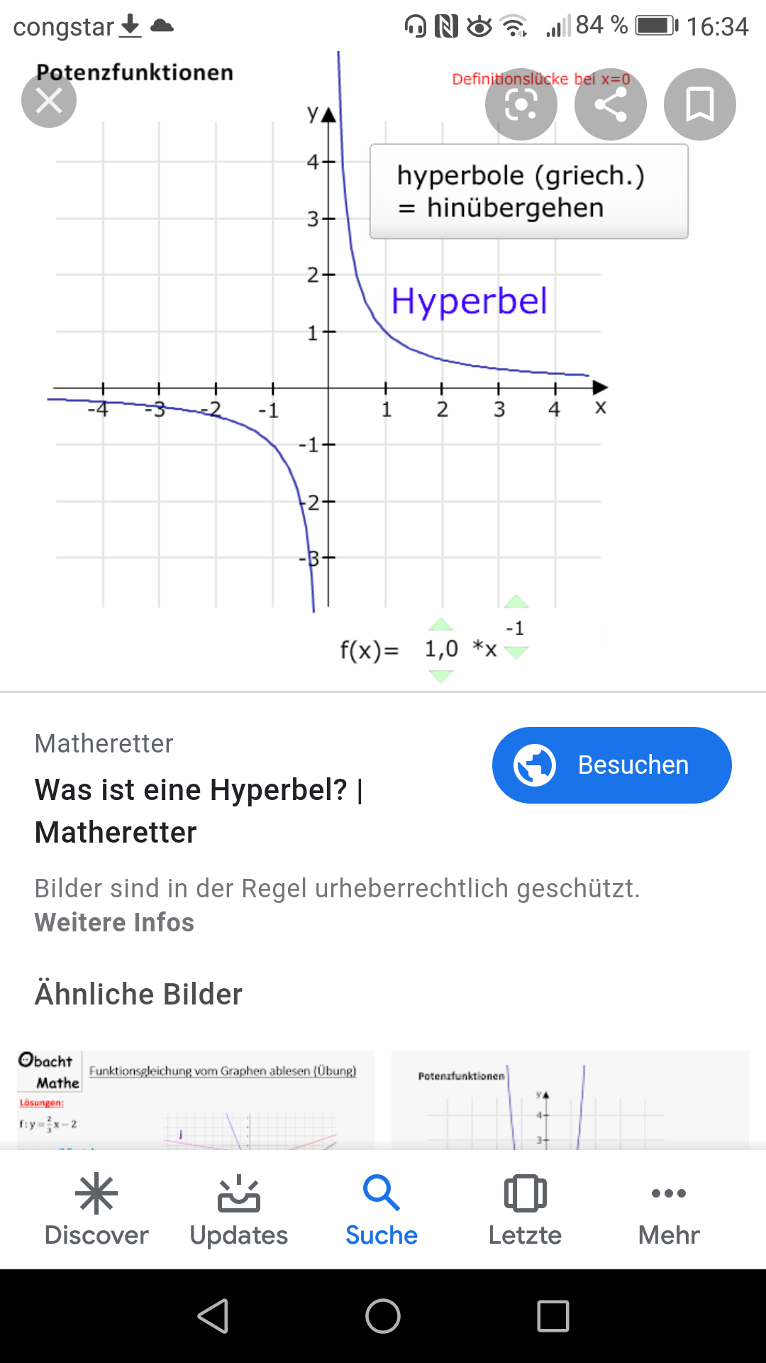 Funktionsgleichung einer Hyperbel/ kubischen Funktion? (Schule ...
