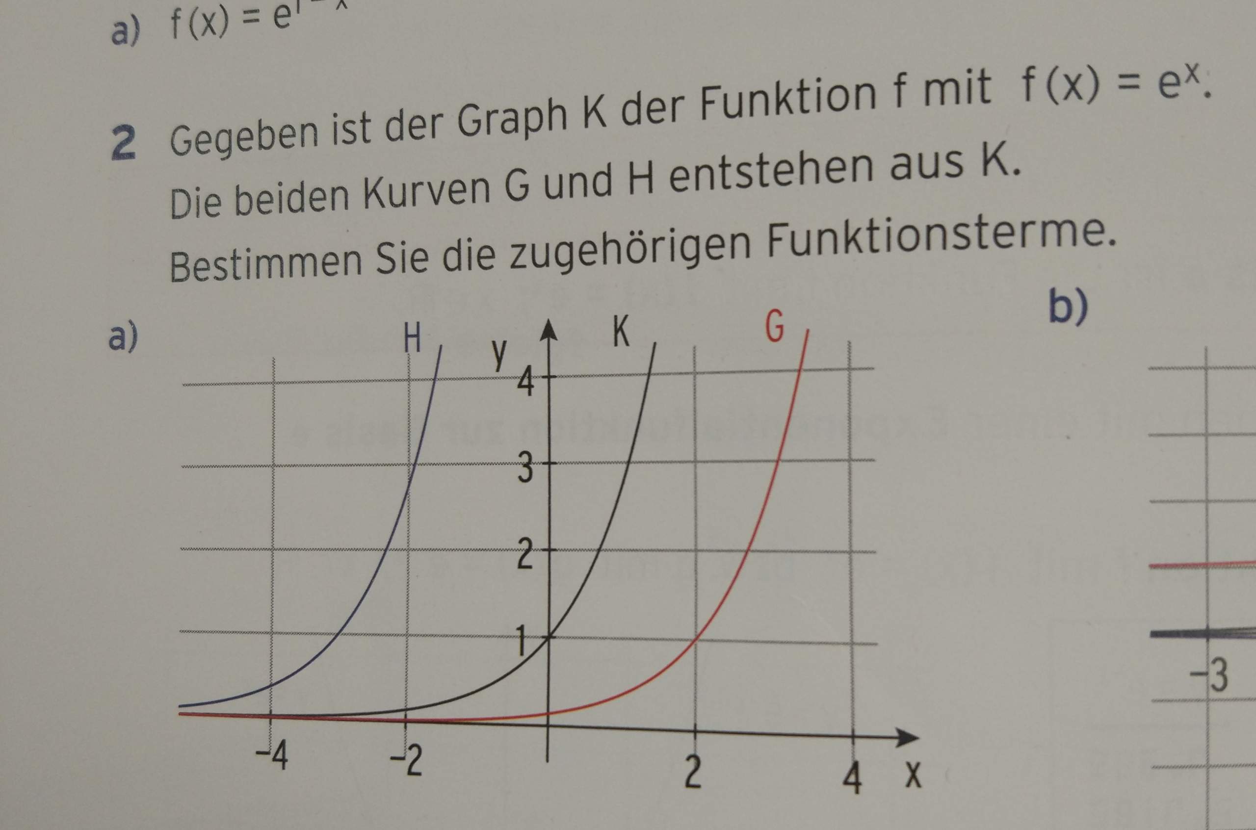 Funktionsterme Mathe Graphen? (Schule, Mathematik, Exponentialfunktion)