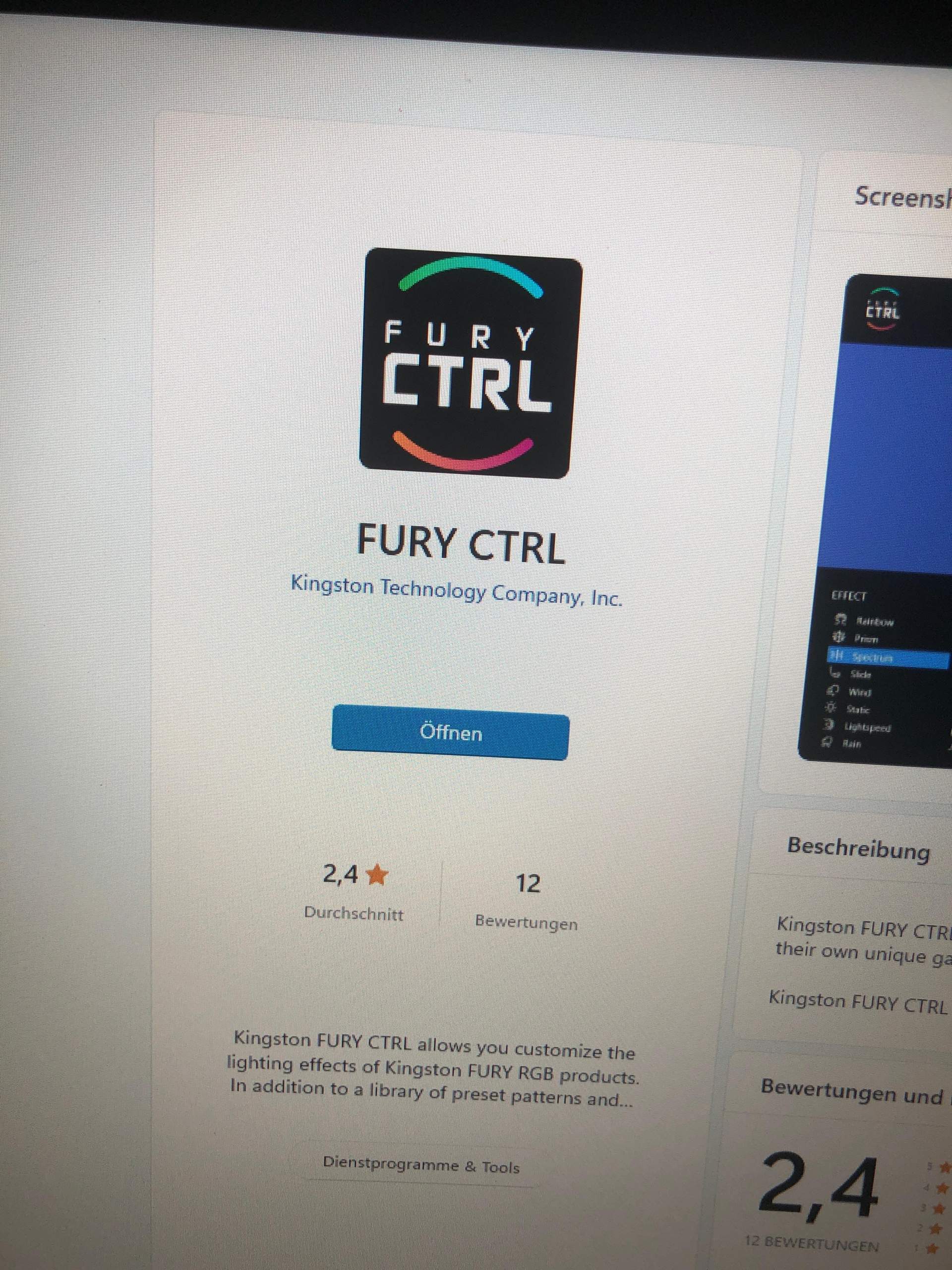 Fury kingston RAM RGB Software? (Gaming PC, CPU, Mainboard)