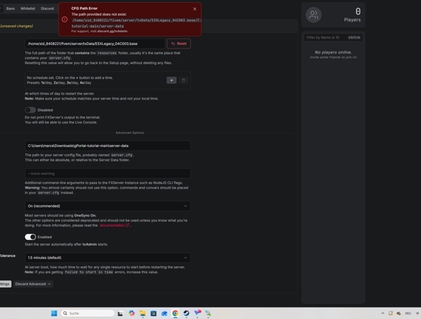 G Portal FiveM Server startet nicht Hilfe? (PC, GTA V, Error)