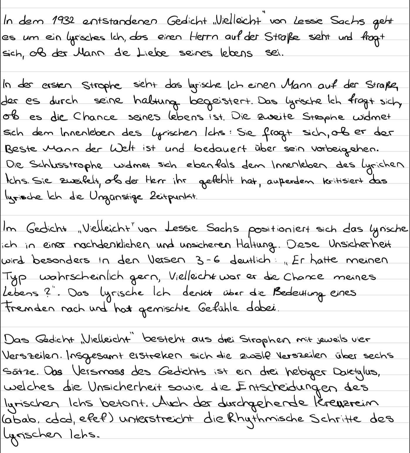 Das Ideal Gedicht Interpretation – CISHZD