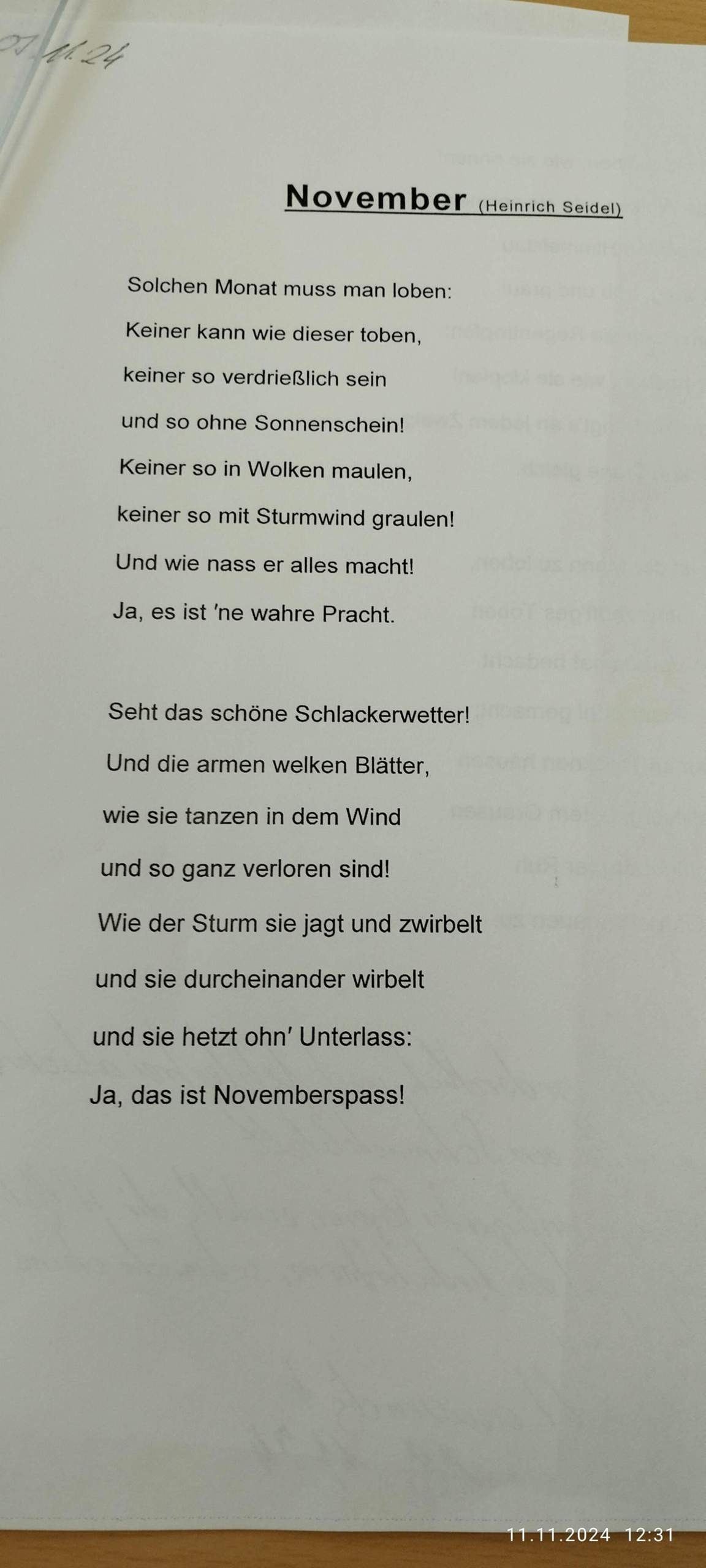 Gedicht mit 4 Strophen in 5 Tagen lernen? (Deutsch, Abitur, Literatur)