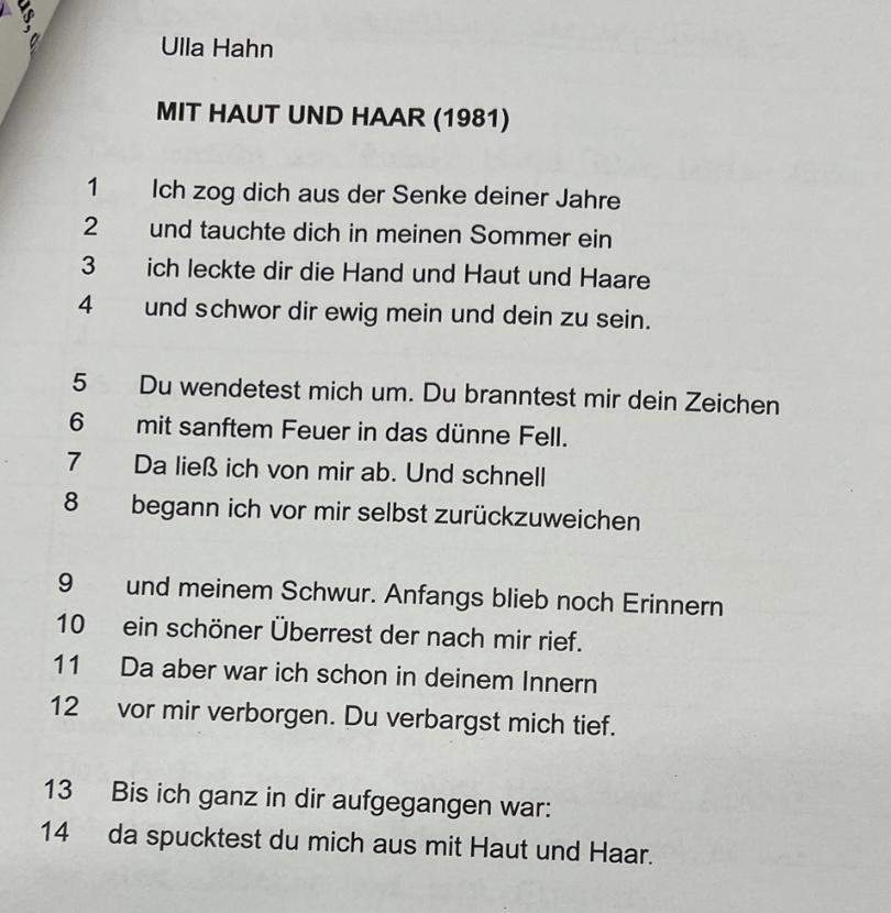 Faszinierend Gedichte Mit 16 Versen Fotos