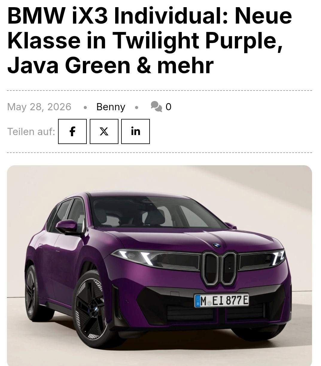 Gefällt euch die Twilight Purple Farbe? (BMW)