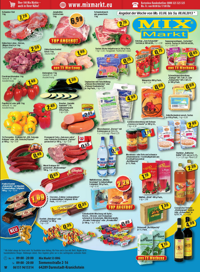 Geht ihr immer noch zu Mix Markt Einkaufen? (Supermarkt, Russisch)